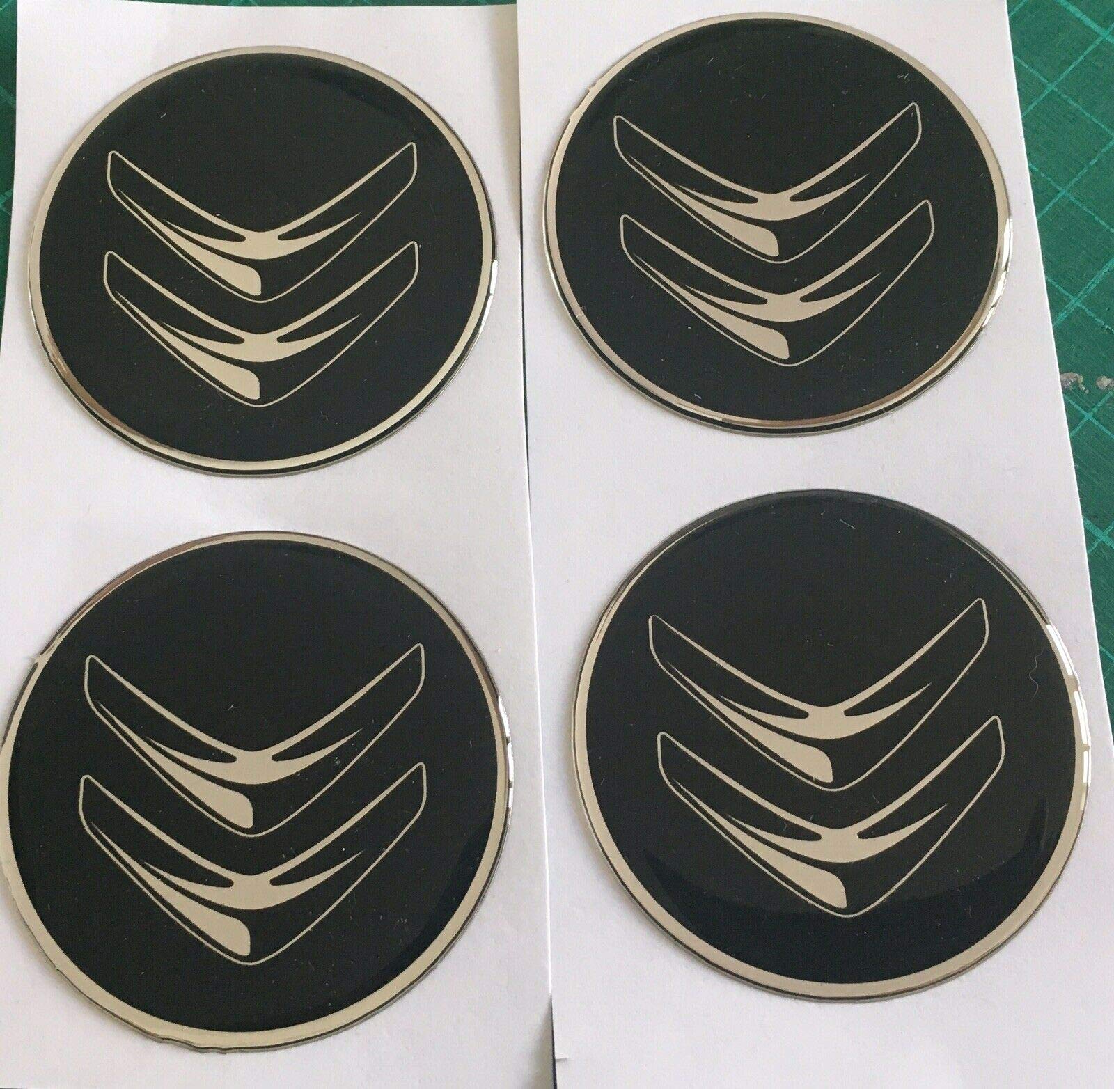 Buy SCOOBY DESIGNS CITREON ALLOY WHEEL CENTRE CAP STICKERS DOMED X4 DS3 ...