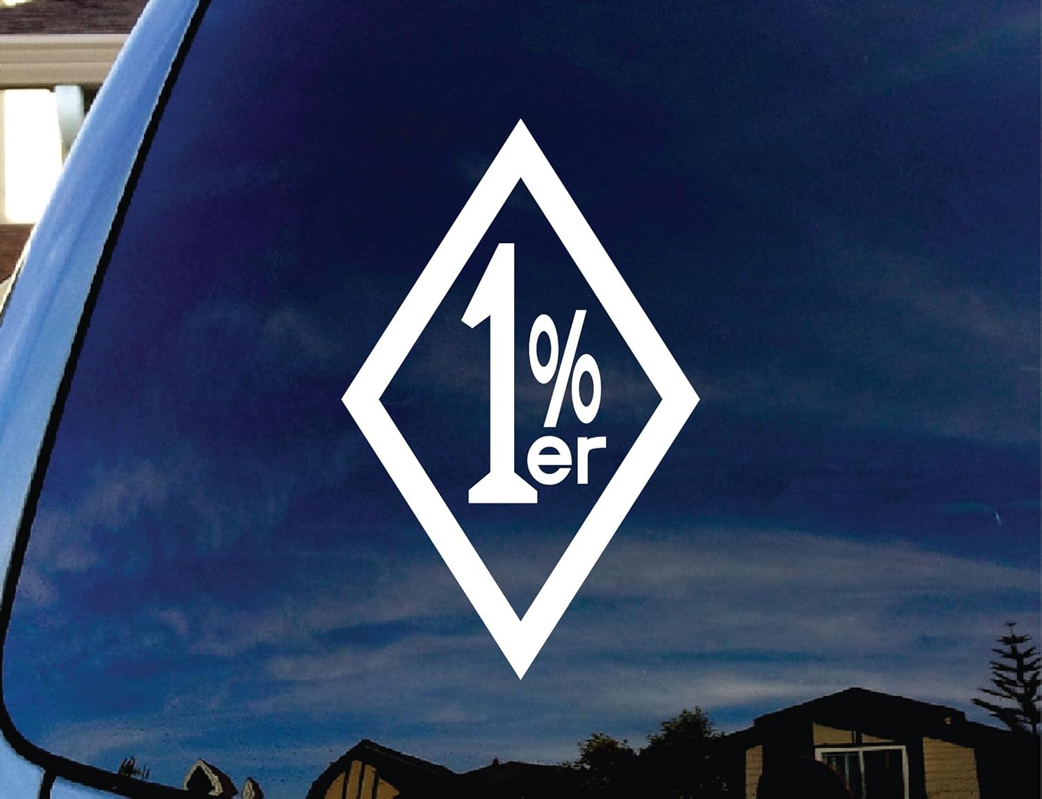 Amazon.com: 1%er Diamond Car Truck Vinyl Decal 5" Diameter : Automotive