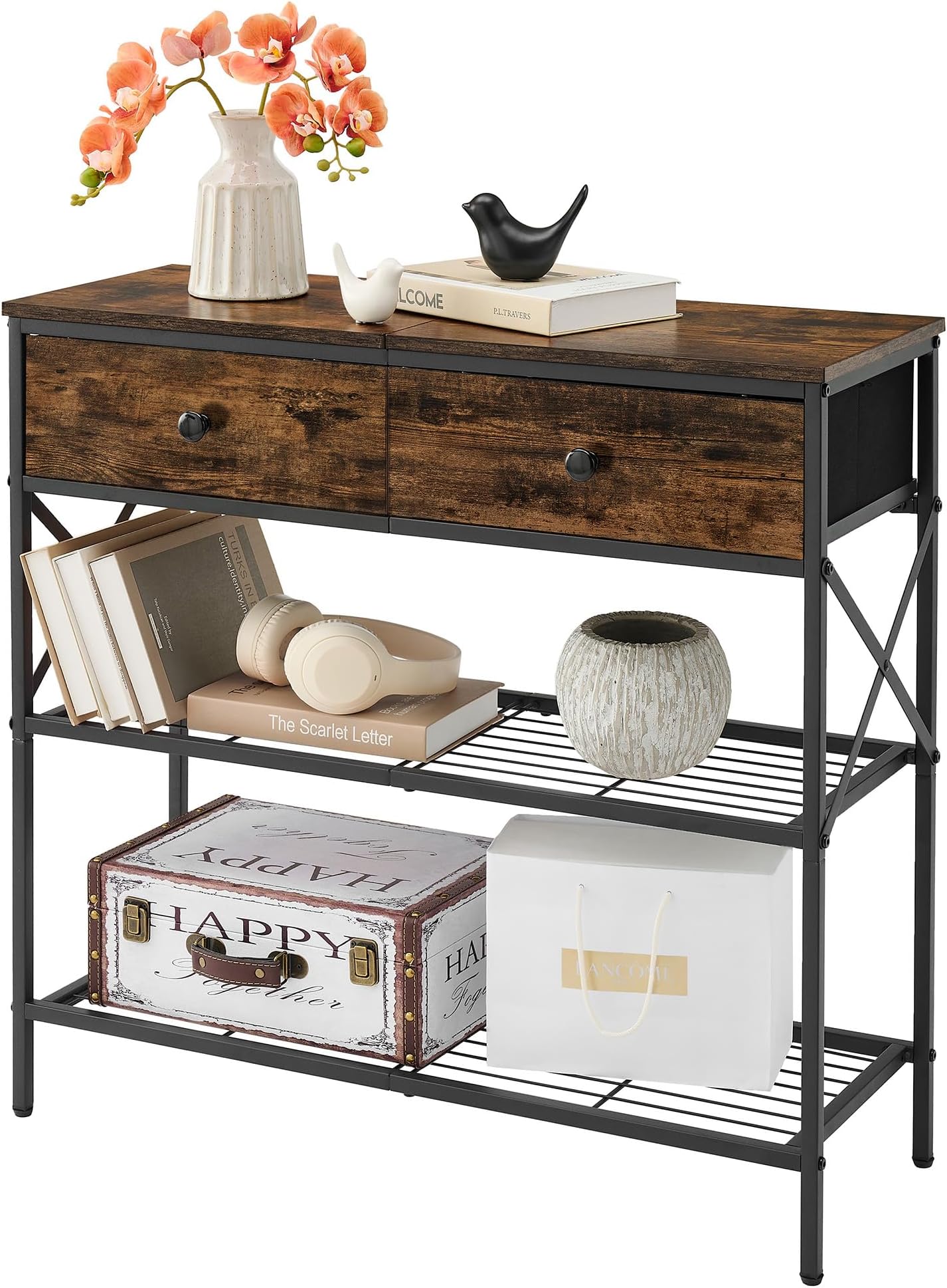 Amazon.com: BTY Narrow Console Table Small Entryway Table Industrial ...