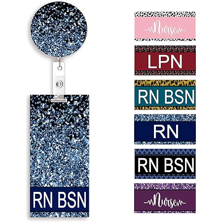 Amazon.com : Plifal RN BSN Badge Buddy Card Holder Nursing Accessories ...