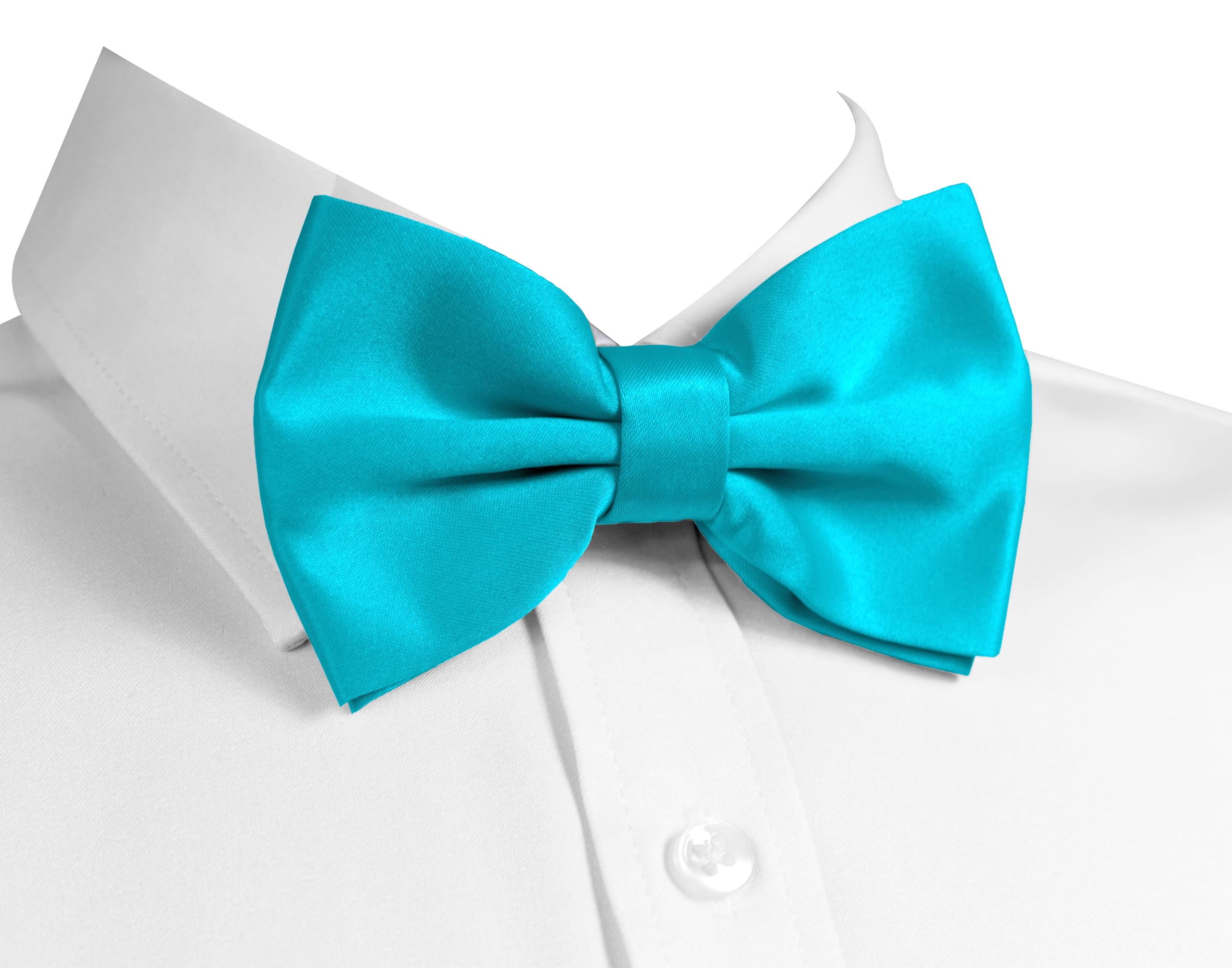 trilece Bow Ties for Men - Men's Solid Pre-tied Clip on Bowties for ...