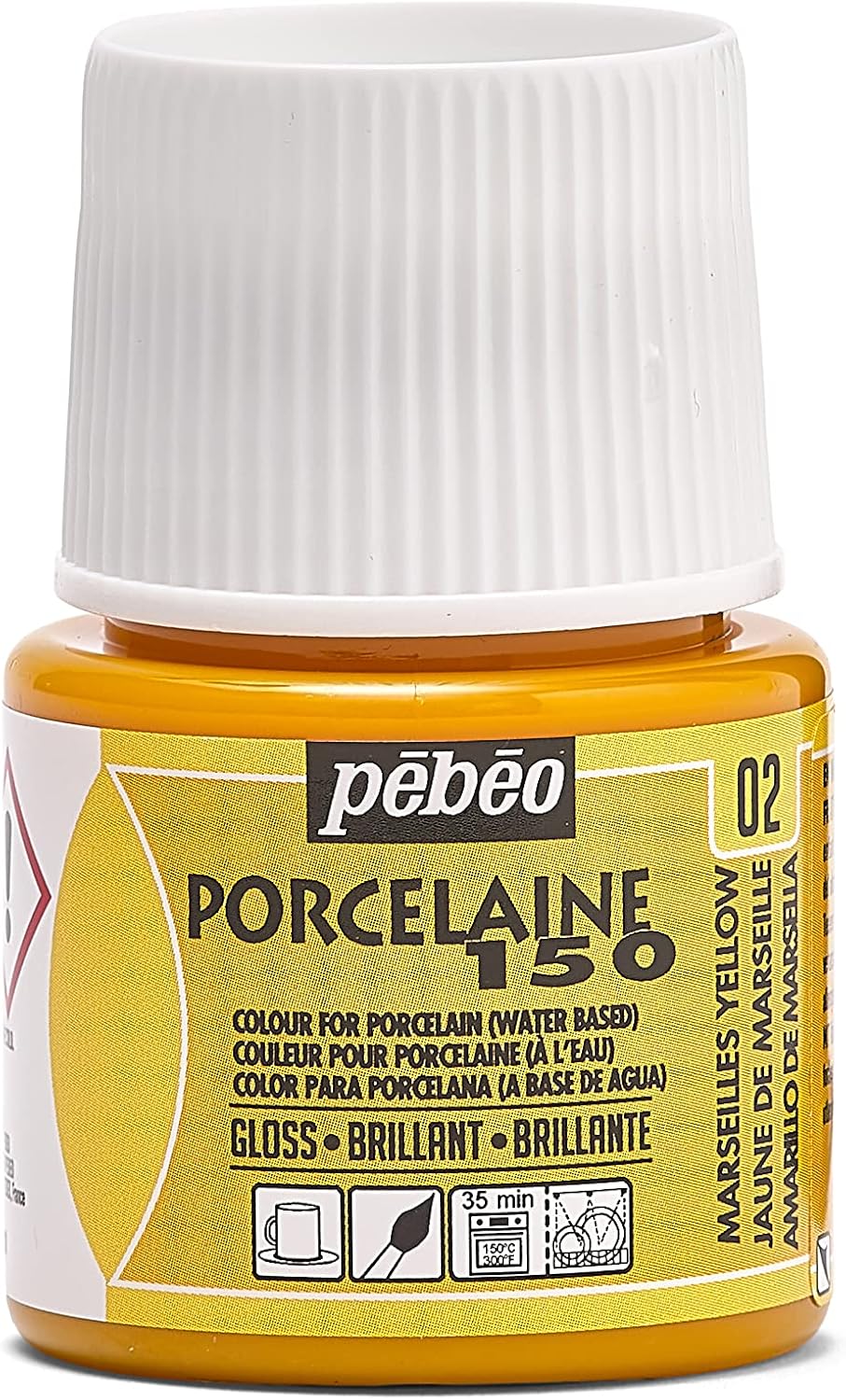 Amazon.com: Pebeo Porcelaine 150 Ceramic Paint - Water-Based High-Gloss ...