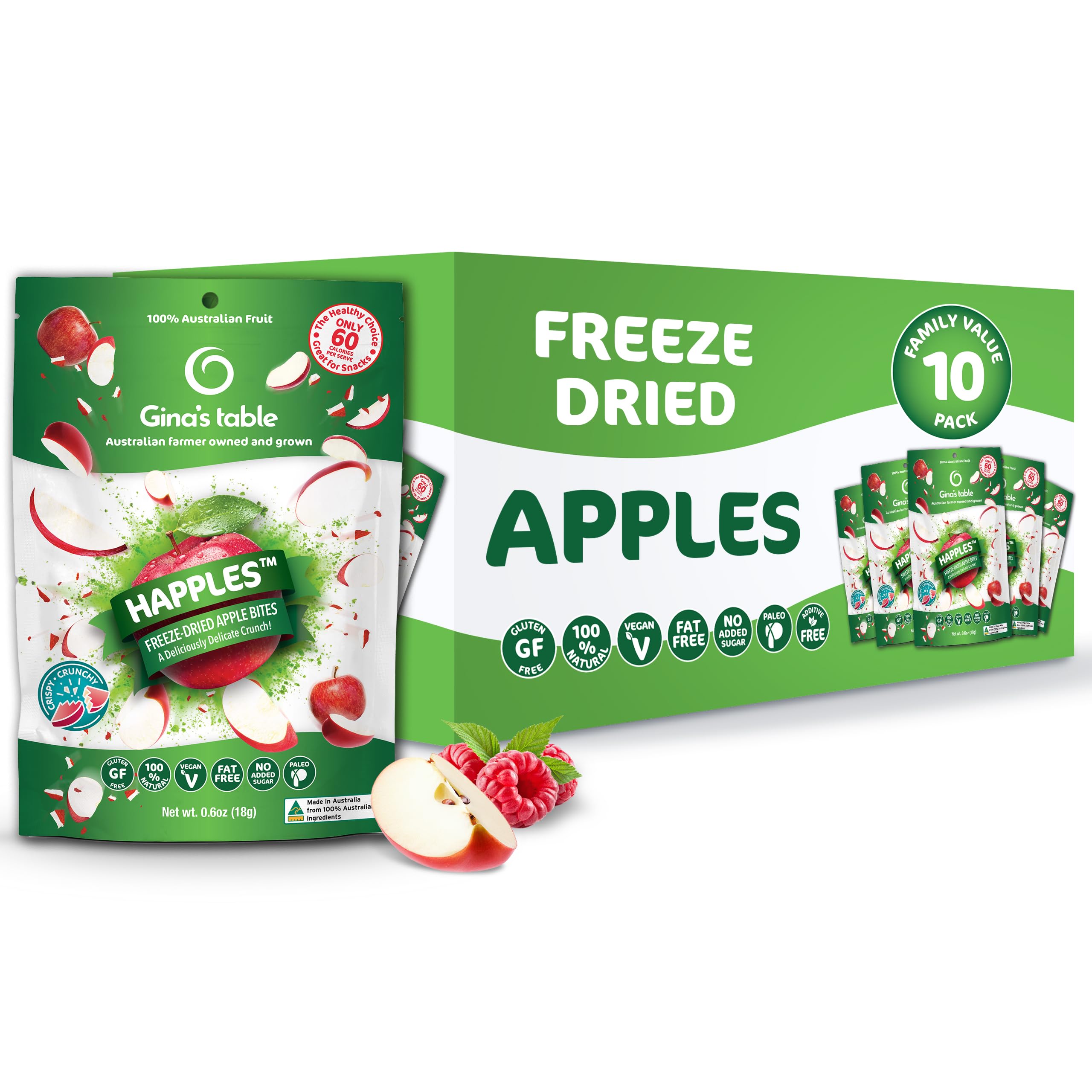Amazon.com: Happles - Freeze Dried Fruit Snack - Natural Freeze Dried ...