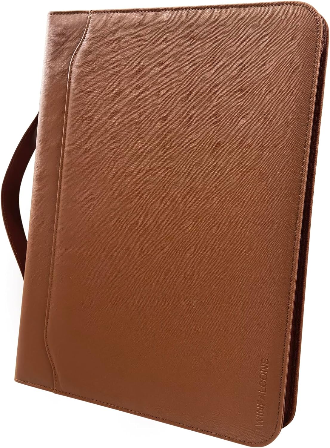 Amazon.com : Leather Portfolio A4 Zippered Padfolio Business Portfolio ...