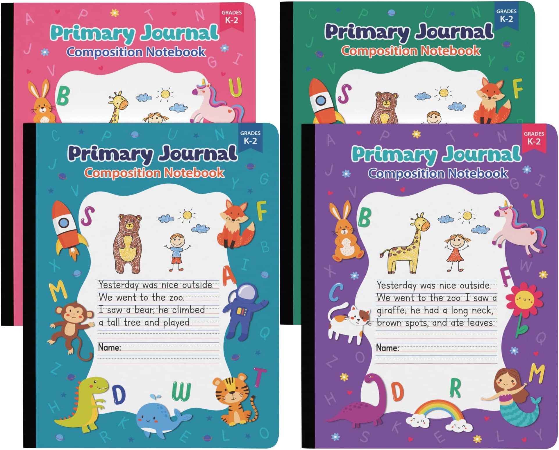 Amazon.com: Learning Owl A4 Handwriting Practice Paper Notebook for ...