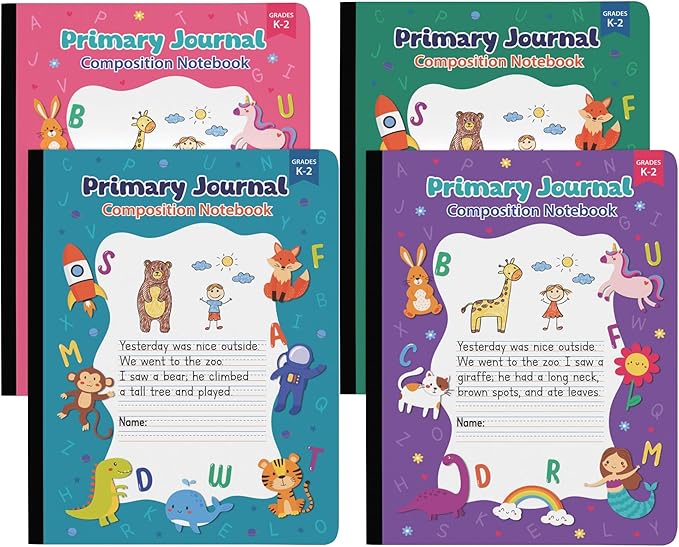 Amazon.com : Primary Journal Grades K-2, primary composition notebook k ...