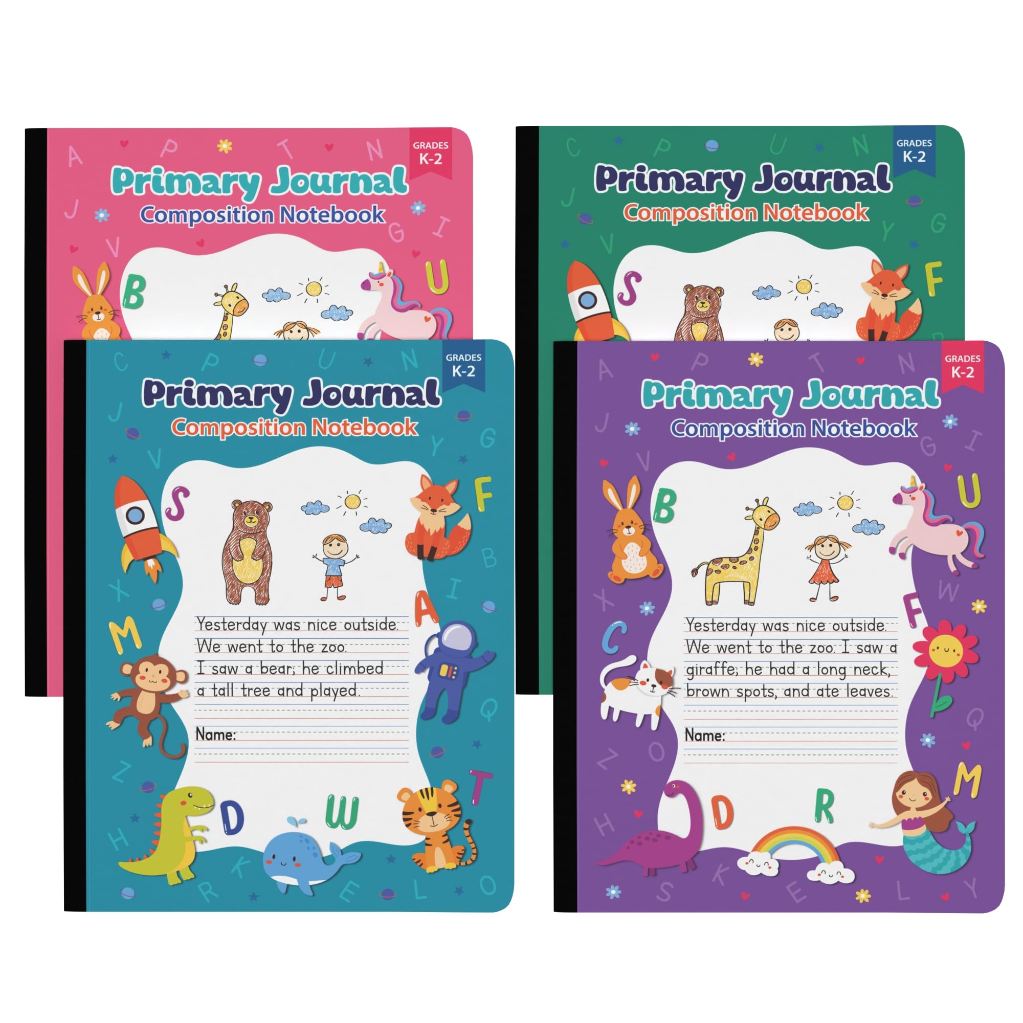 Amazon.com : Primary Journal Grades K-2, primary composition notebook k ...