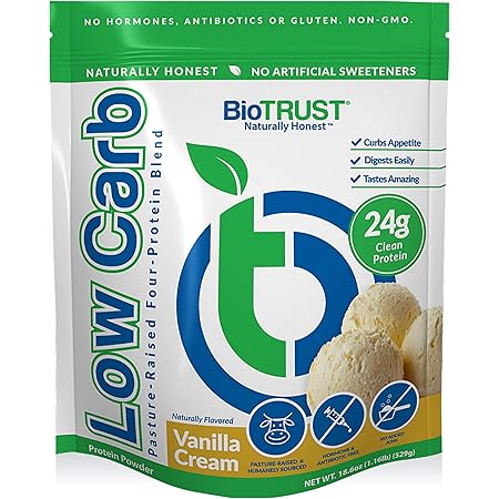 Amazon.com: BioTrust Low Carb Natural and Delicious Protein Powder Whey ...