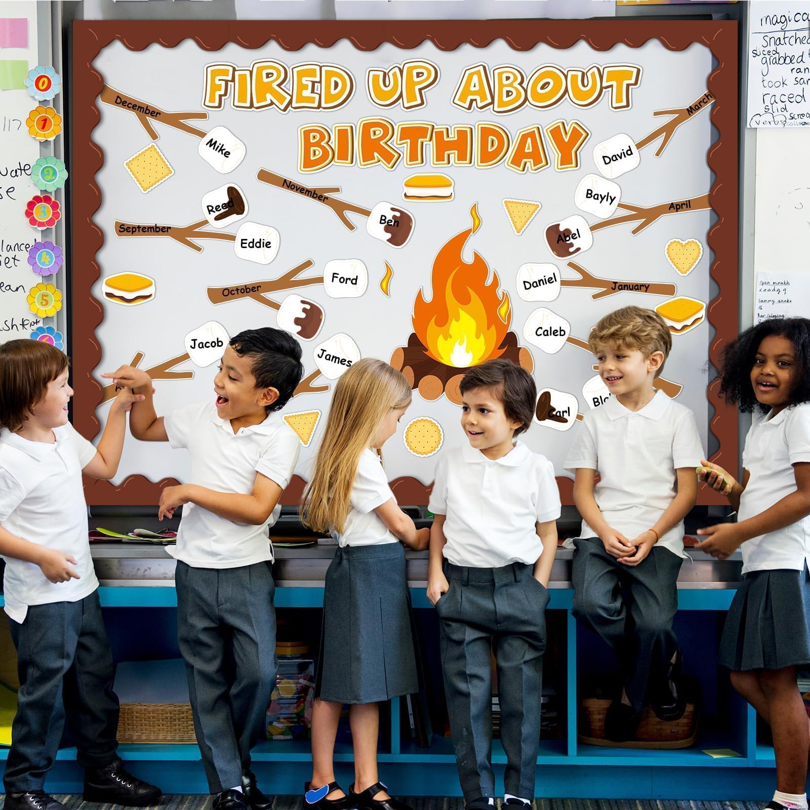 Snapklik.com : 133 Pcs Marshmallow SMore Bulletin Board Camping ...