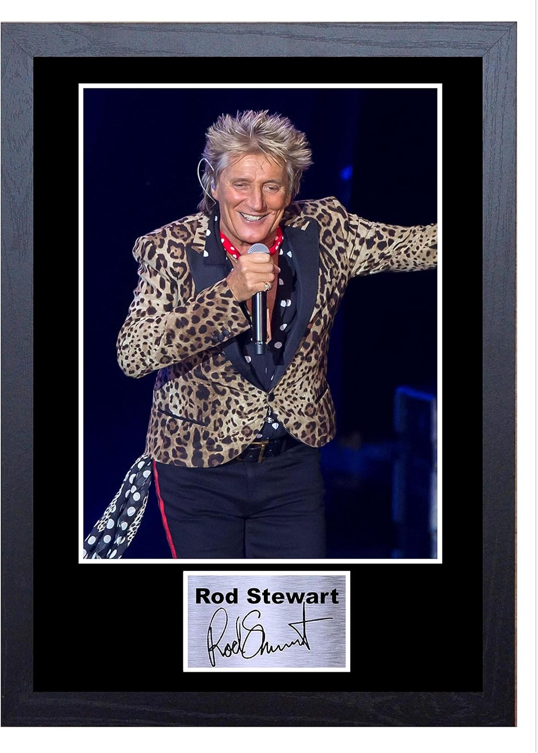 SIGNED BY THE STARS ROD STEWART AUTOGRAPHED PHOTO PRINT, Art Print ...