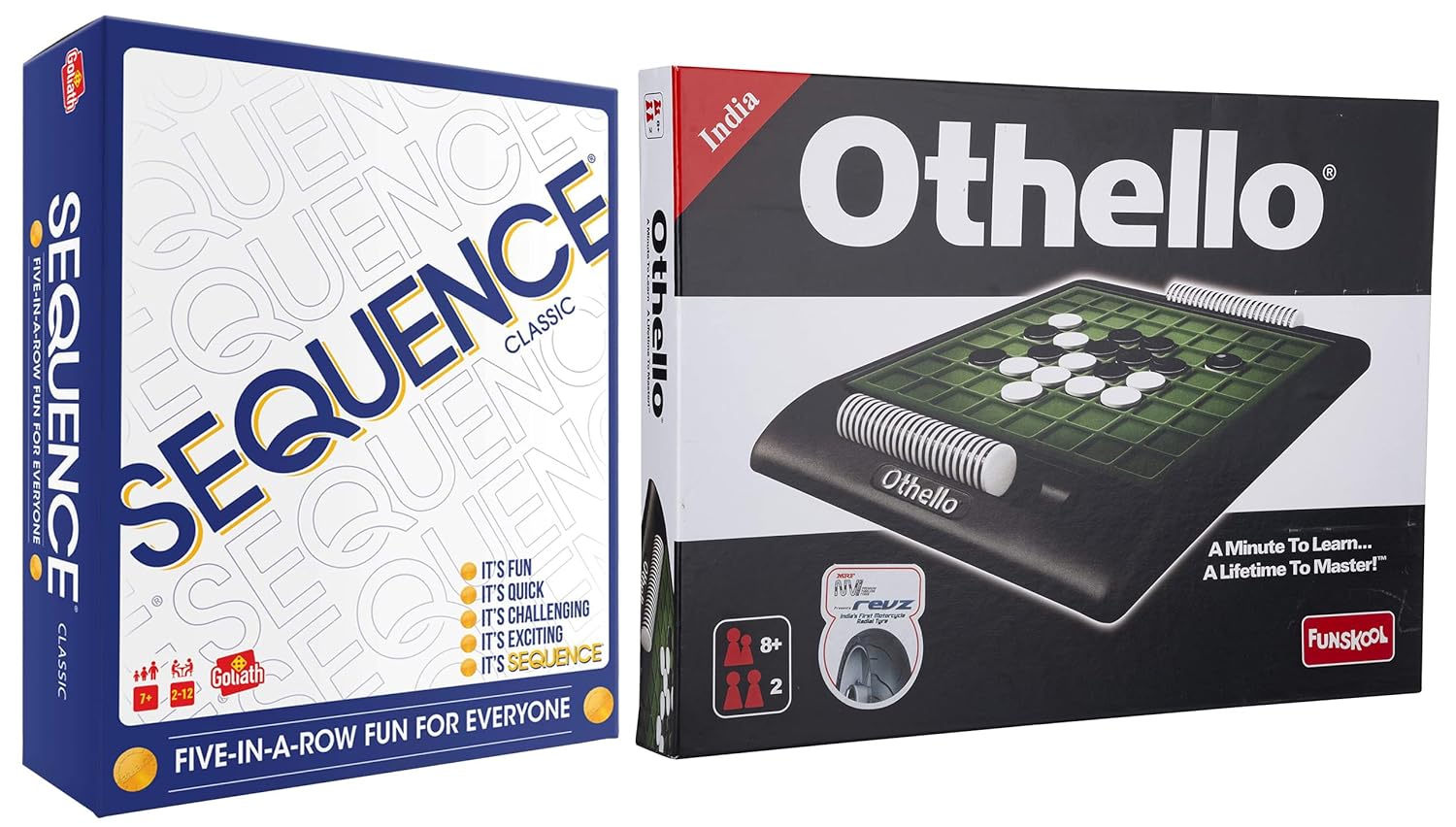 Buy Funskool Games - The Original Sequence & Funskool Games - Othello ...