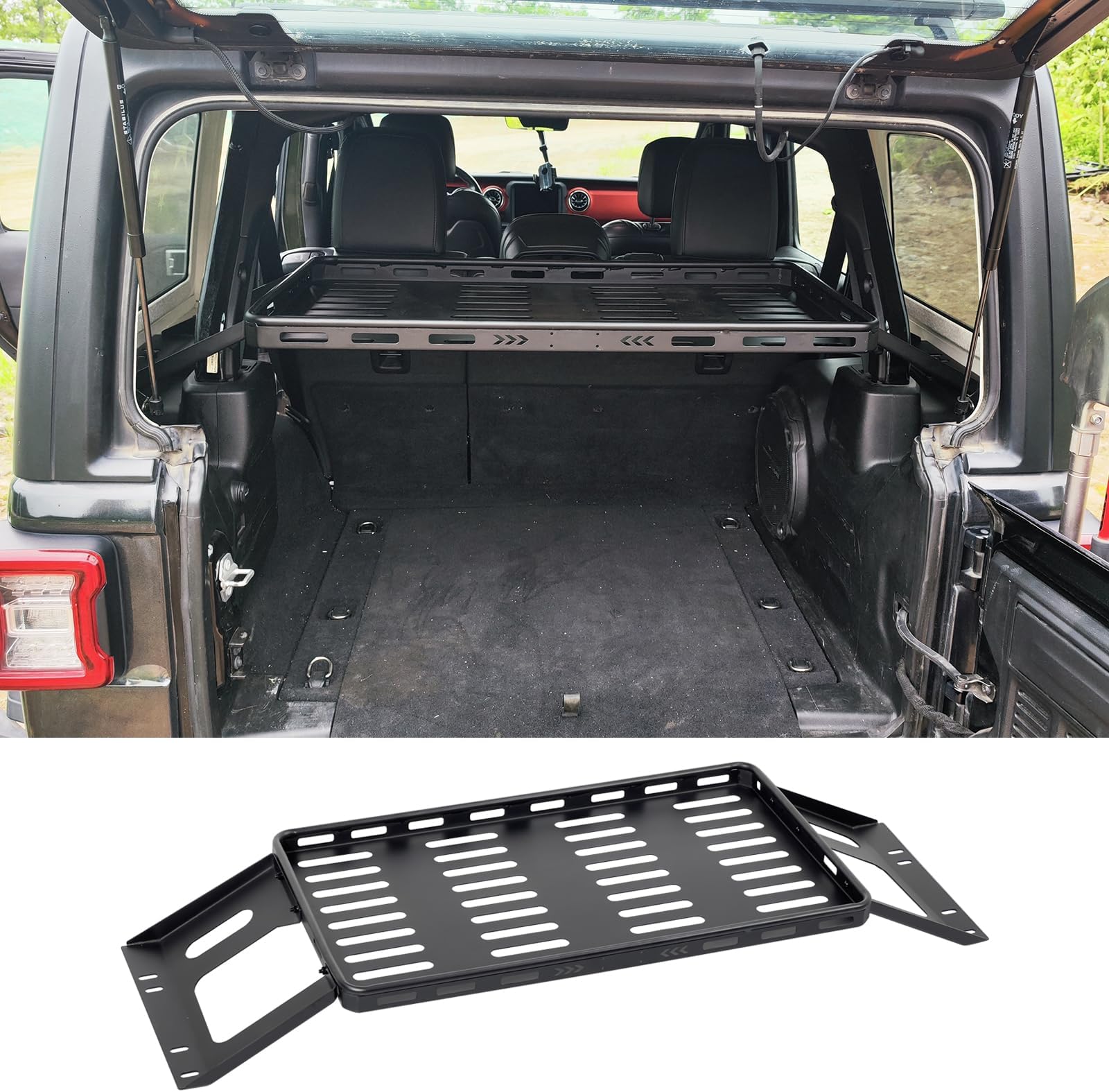 Amazon.com: IIIREENO Rear Trunk Cargo Basket | Tray Interior Storage ...