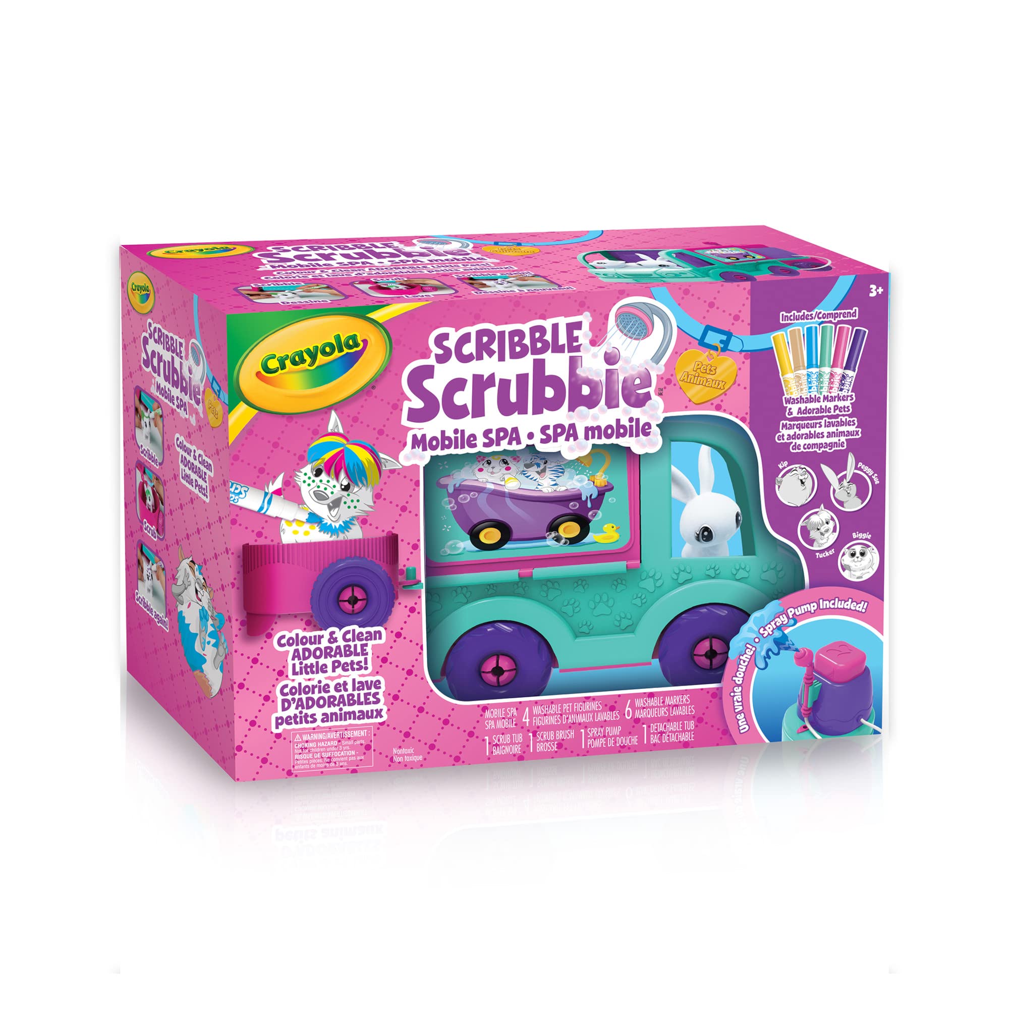 Crayola Scribble Scrubbie Pets Mobile Spa Playset, Creative Toys ...