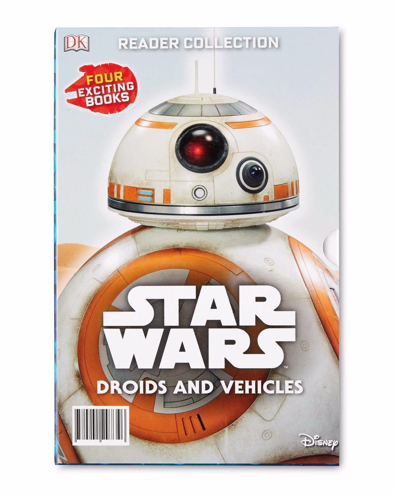 OFFICIAL DK STAR WARS DROIDS & VEHICLES 4 BOOK READER COLLECTION BOX ...