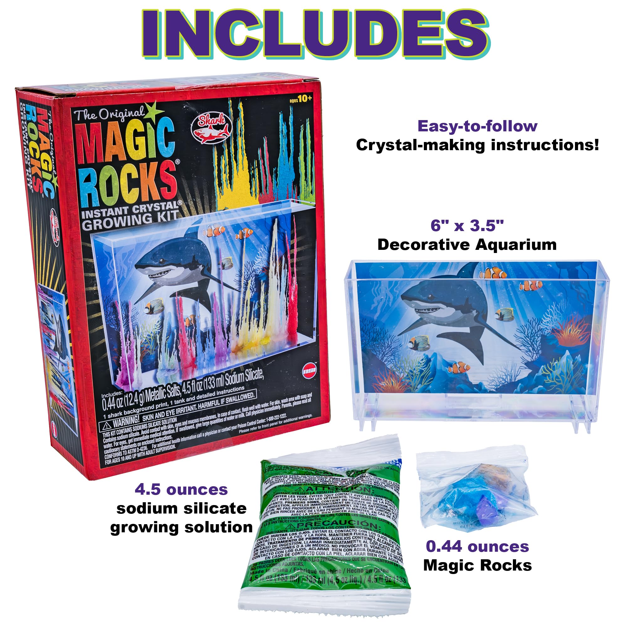 Snapklik.com : Toysmith Magic Rocks Instant Crystal Growing Kit