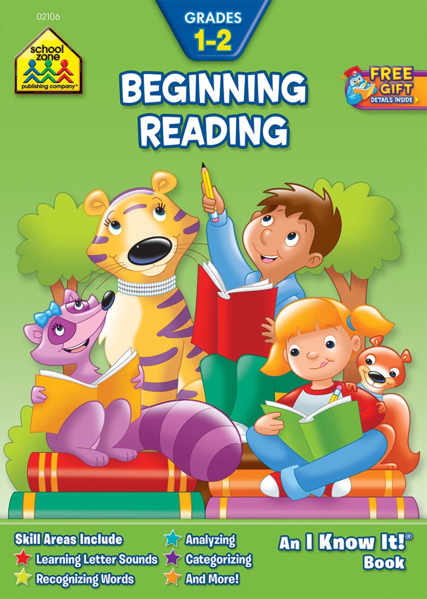 Buy School Zone - Beginning Reading Workbook - 32 Pages, Ages 6 to 8 ...