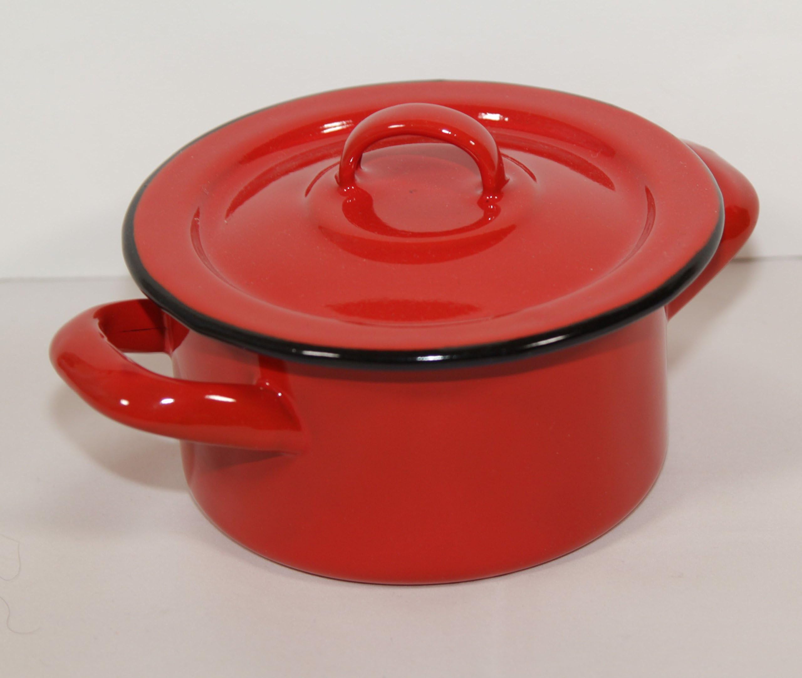 Emaille-Topf emaillierter Kochtopf 18 cm 2,5 L : Amazon.de: Küche ...