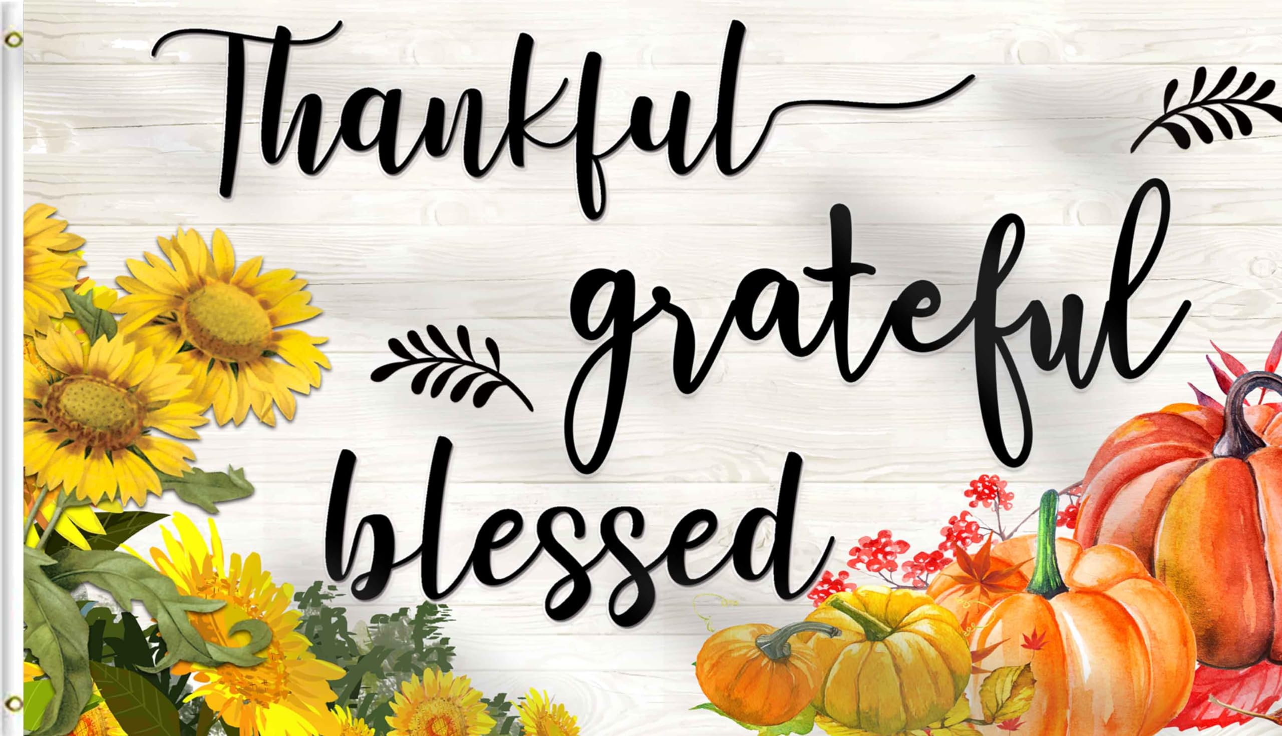 Amazon.com : FLCHWY Thankful Grateful Blessed Happy Thanksgiving ...