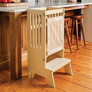 Amazon.com: Guidecraft Jr. Contemporary Kitchen Helper Step-Up ...