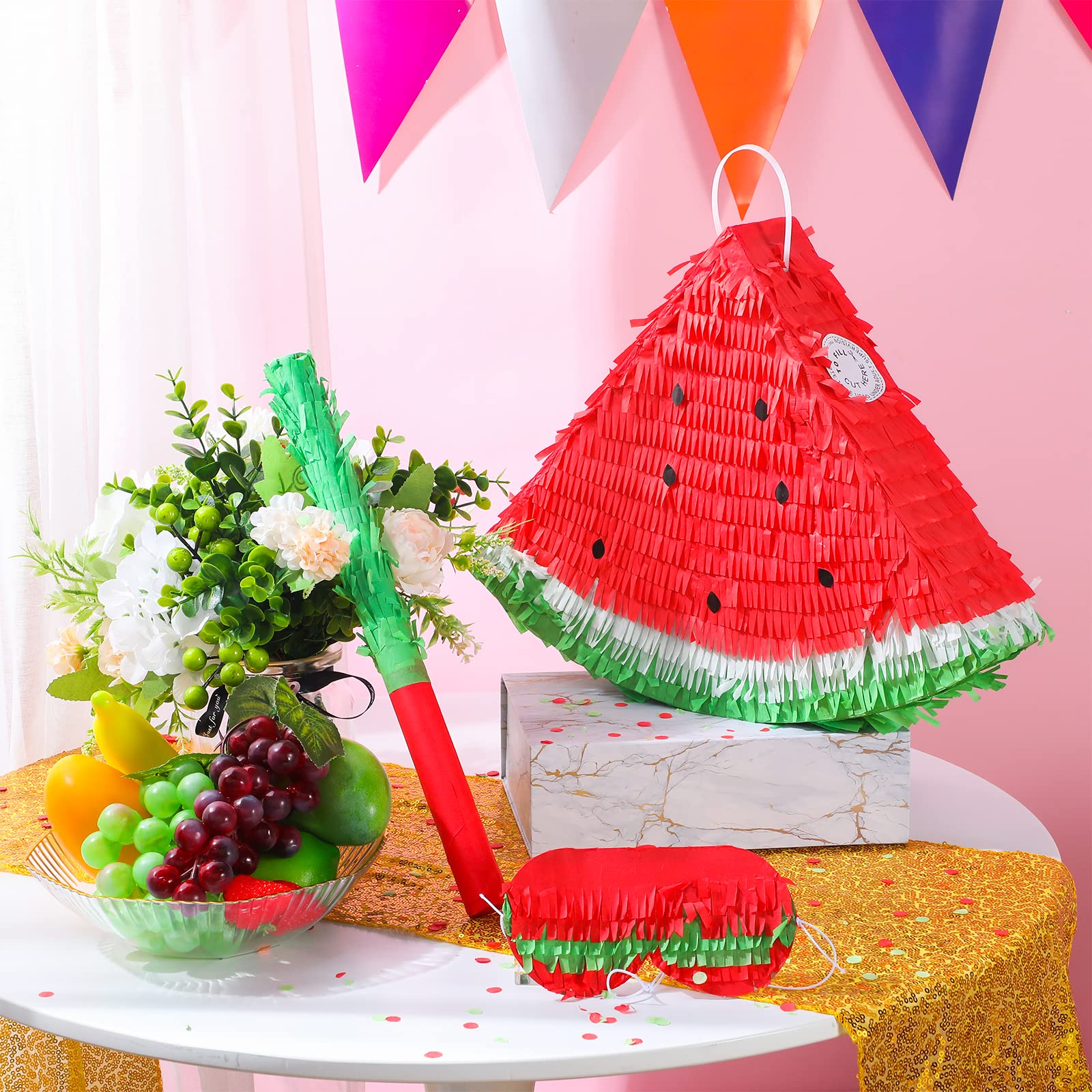 Snapklik.com : Watermelon Piñata Fruit Summer Theme Includes Stick ...