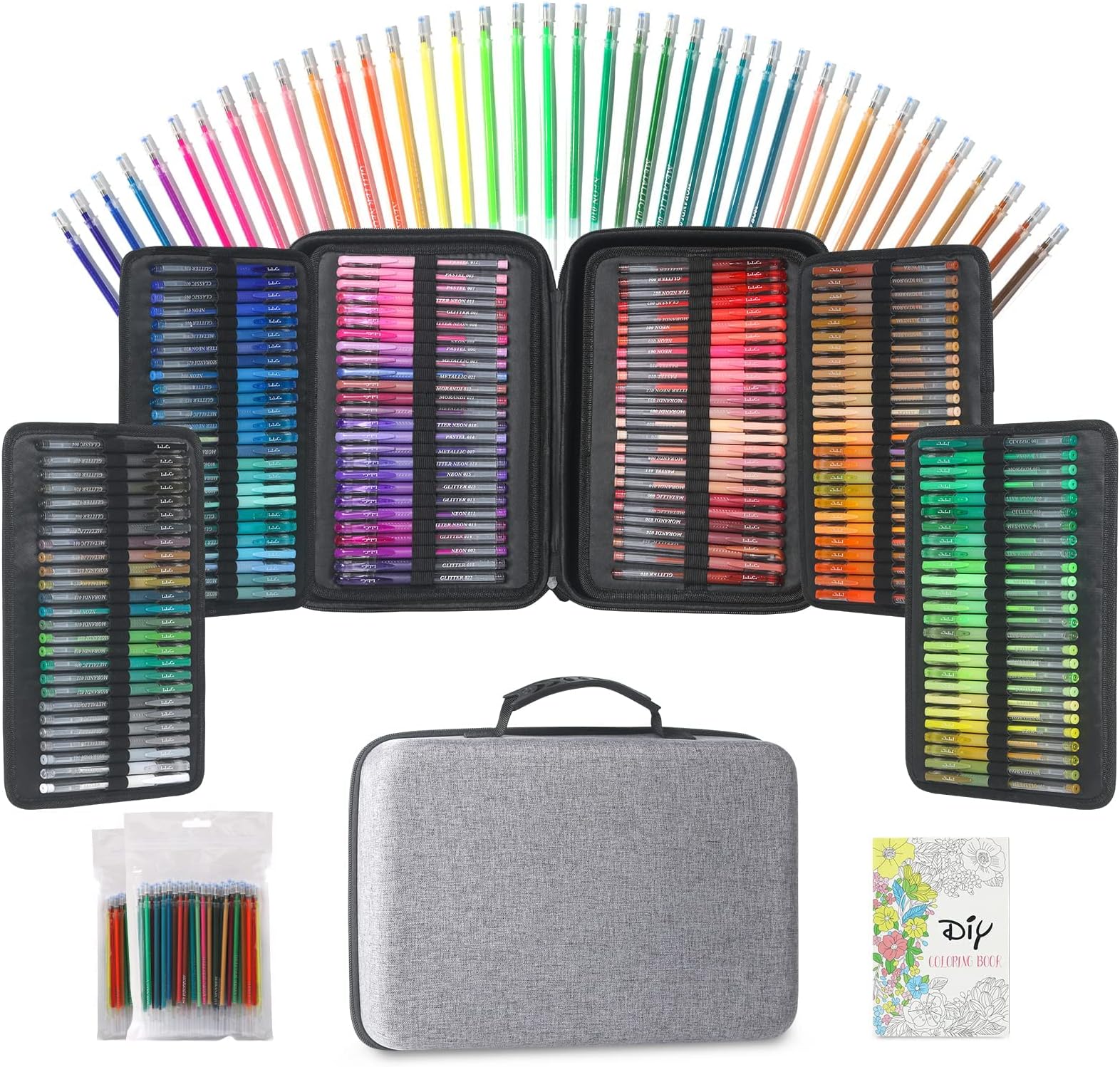 Amazon.com : Shuttle Art 360 Pack Gel Pens Set, 180 Colors Gel Pen Set ...