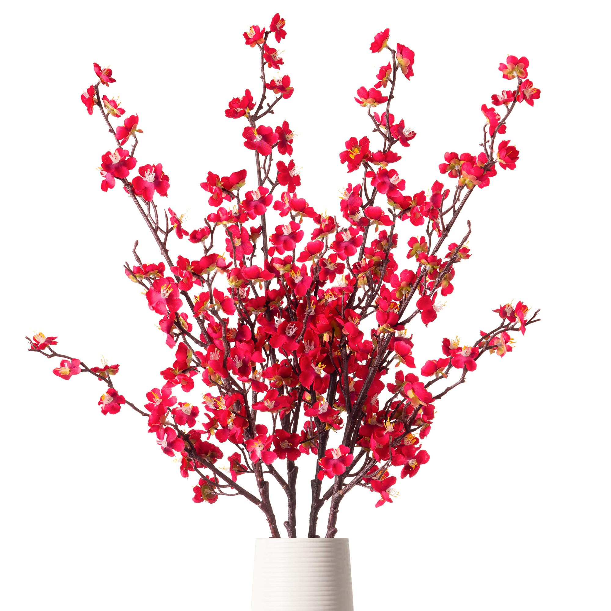 Amazon.com: INXUGAO Artificial Wintersweet Flower 4 Pcs 27.5", Fake ...