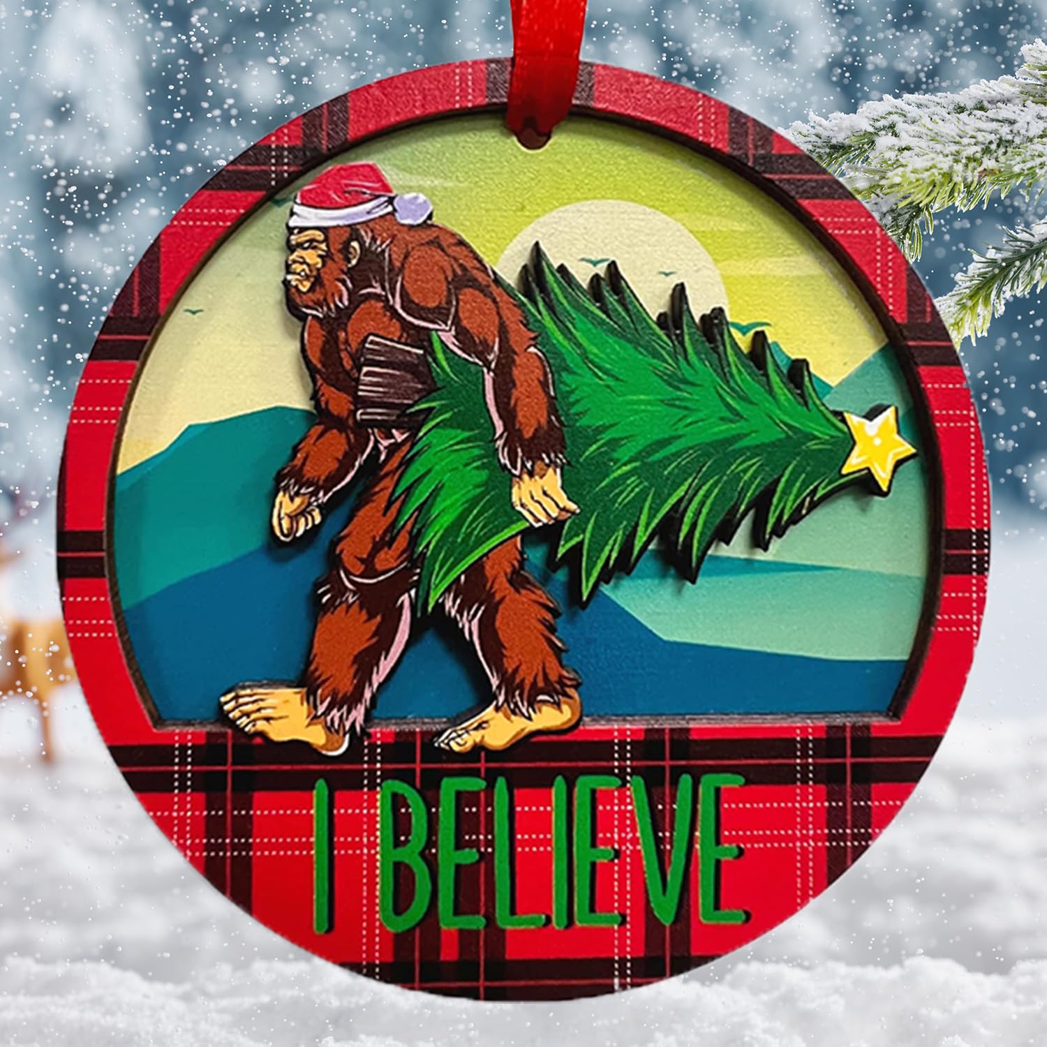 Amazon.com: Bigfoot Christmas Decorations, Big Foot Sasquatch Gifts ...