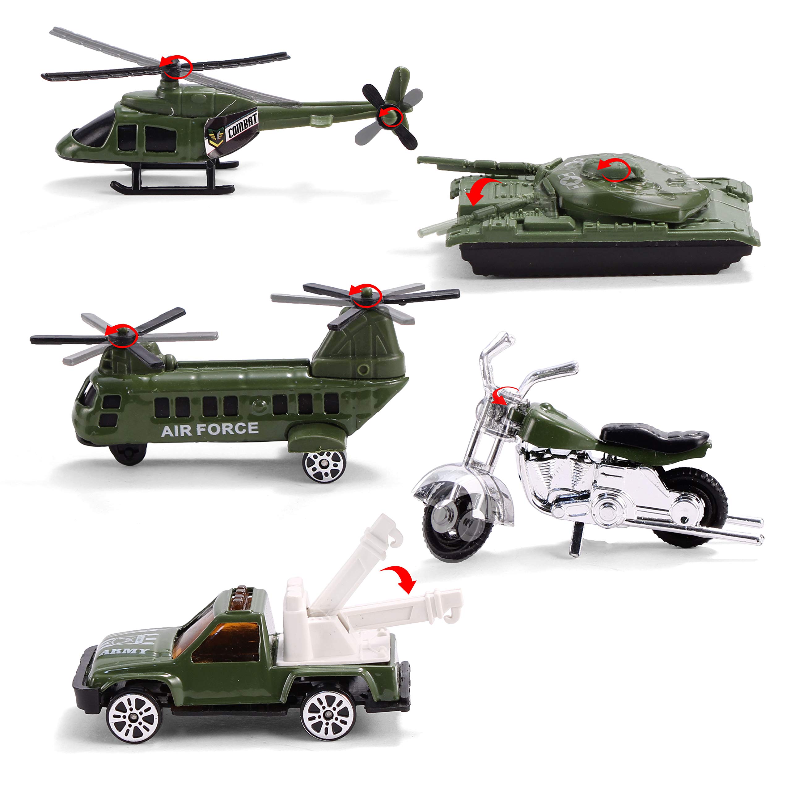 JOYIN Dinosaur Carrier Truck with 12 Dinosaurs and 13 Vehicles Dino ...