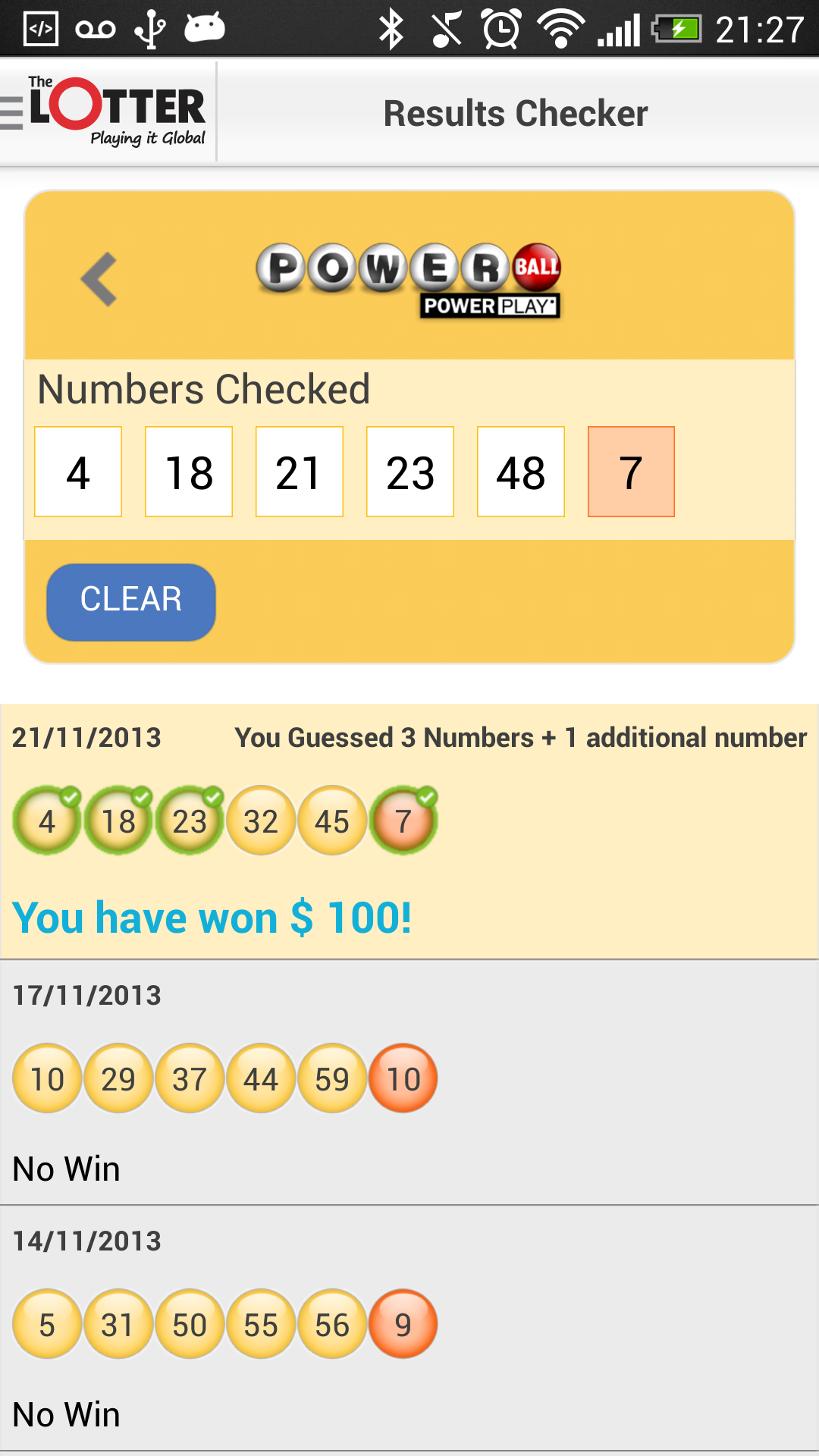 Lottery Results – theLotter - App on Amazon Appstore