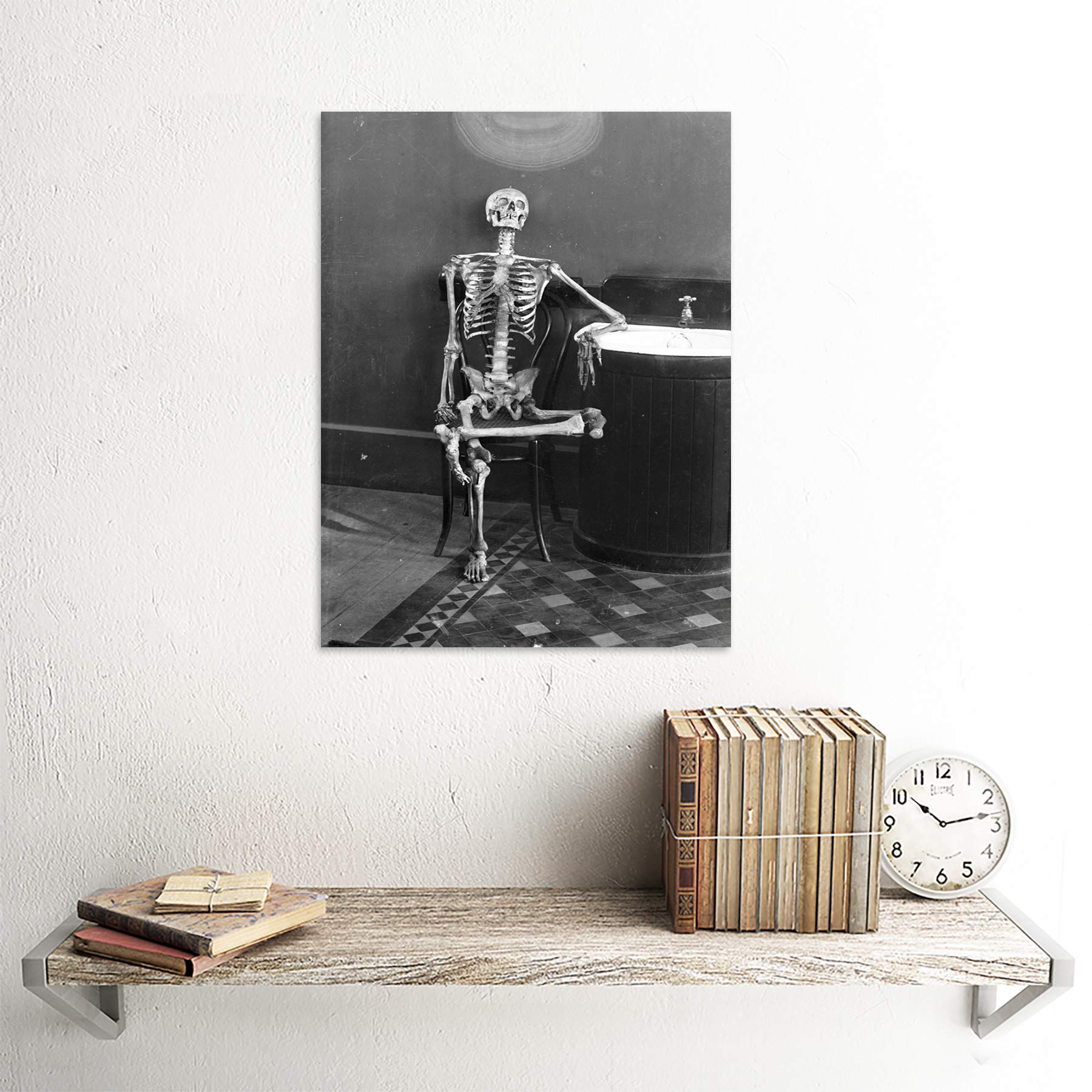 Dibujo De Esqueleto Humano Sentado