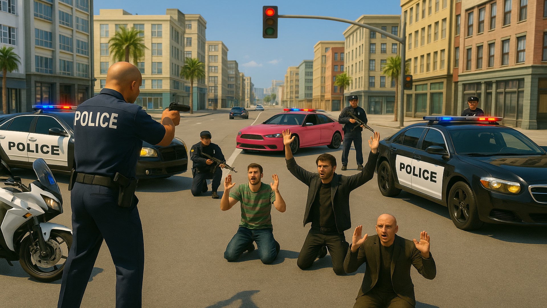 Police Car Chase: Crime City Cop Simulator Highway Pursuit Criminal ...