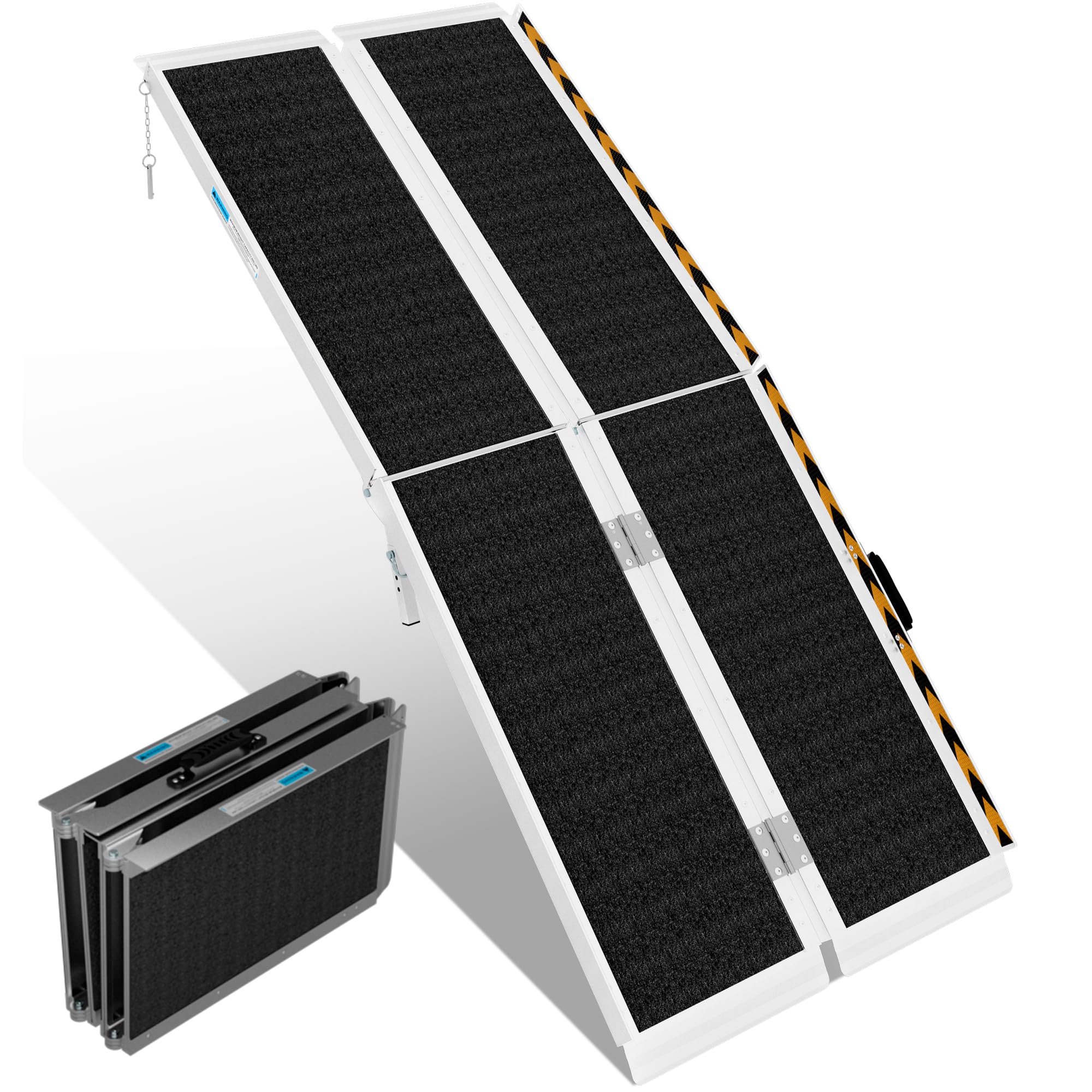 YITAHOME Wheelchair Ramps 6ft with support legs, Folding Portable ...