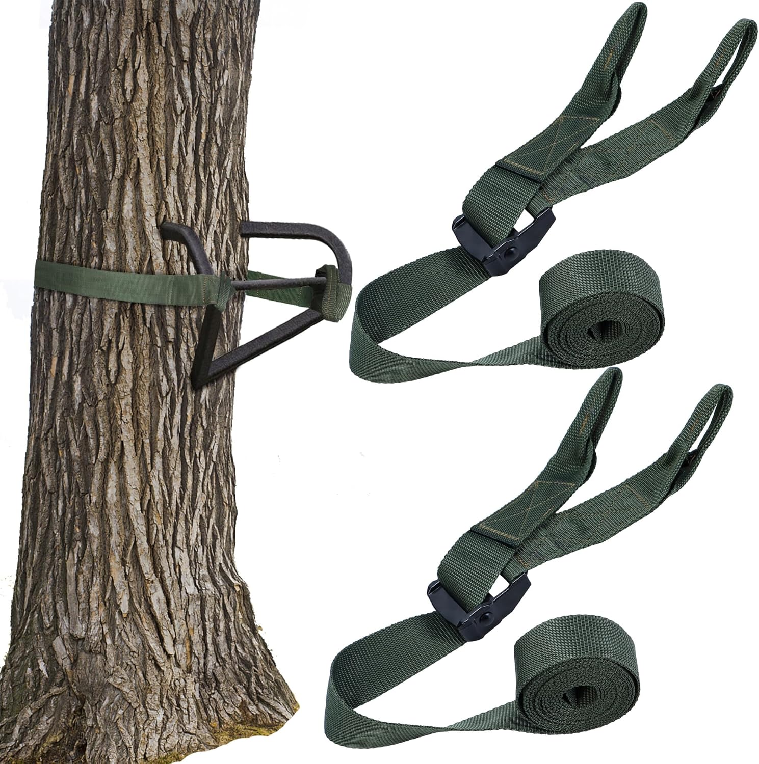 Amazon.com : Sozize 2 PCS Hunting Climbing Stand Straps 8.5ft Hunting ...