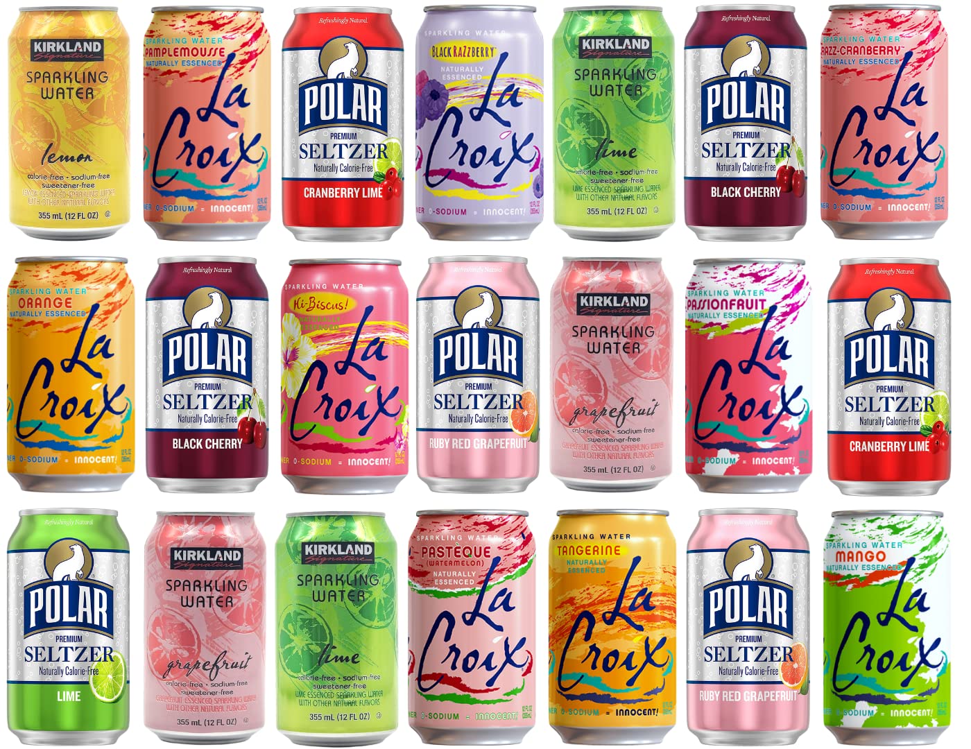Seltzer Sparkling Water Variety Pack 12 Fl Oz Cans 24 | Desertcart UAE