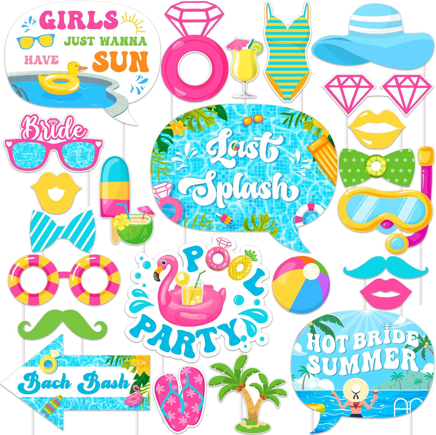 Amazon.com: Sursurprise Last Splash Bachelorette Party Decorations ...