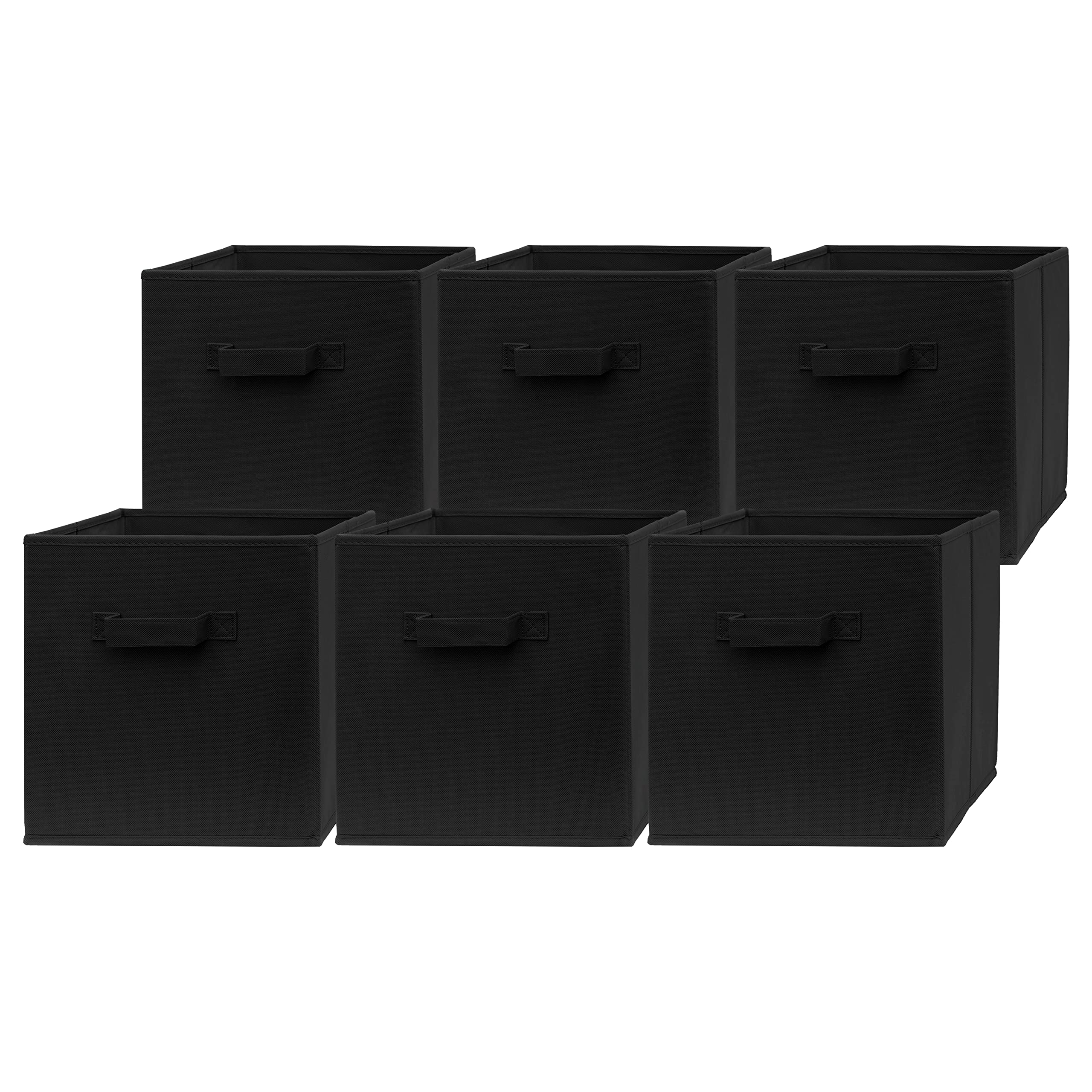 Snapklik.com : 13 Inch Cube Storage Bins - 6 Pack - Large