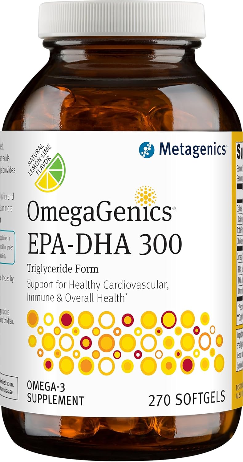 Amazon.com: Metagenics OmegaGenics EPA-DHA 300mg - Daily Omega 3 Fish ...