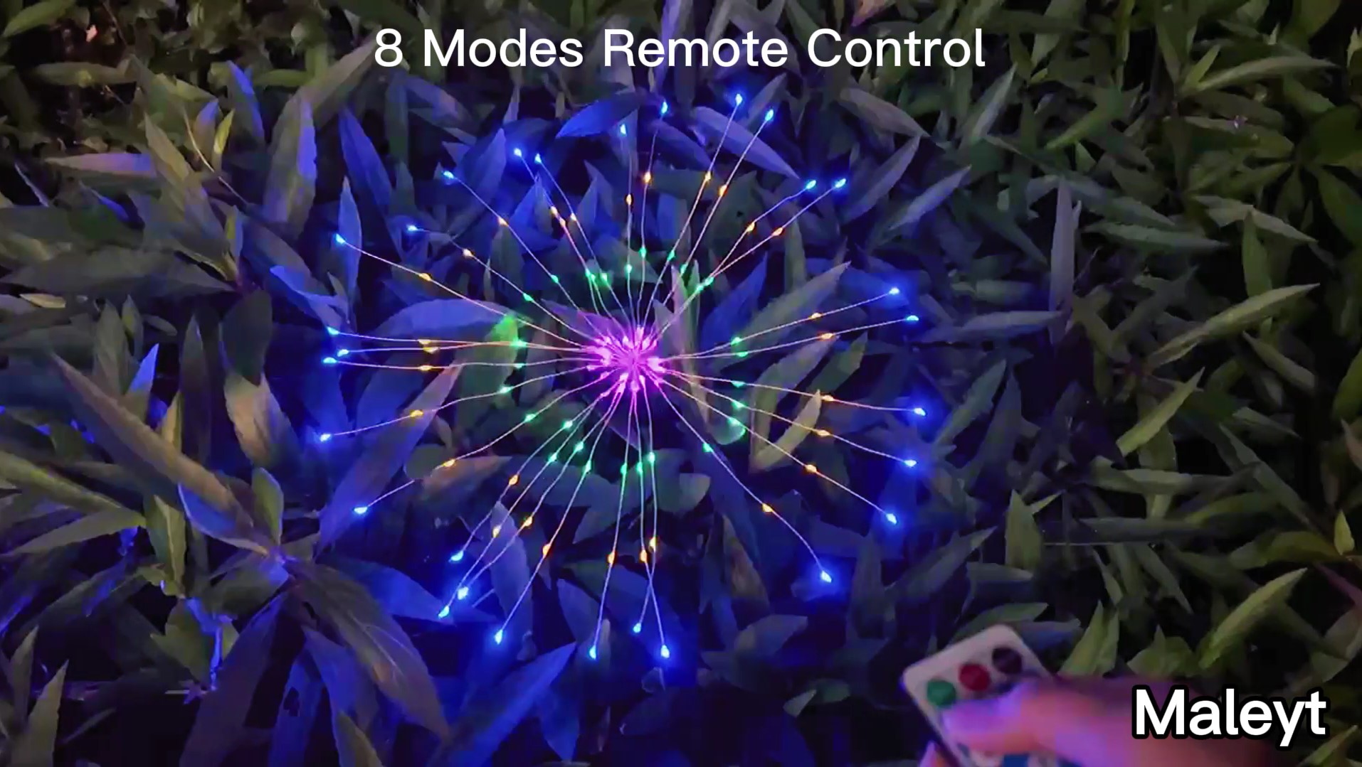 Watch Maleyt 4-pack Colorful Solar Firework Lights on Amazon Live