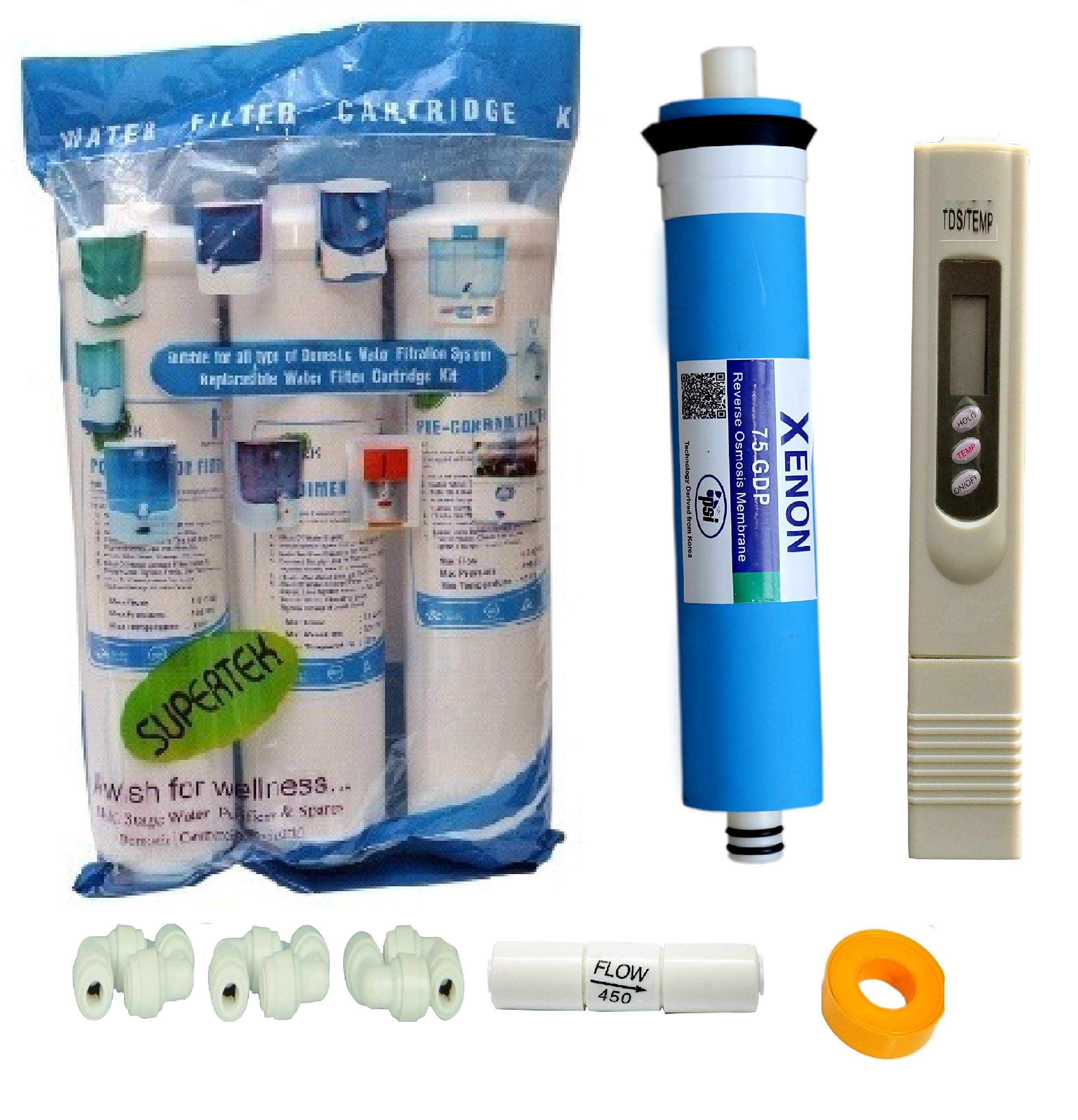 Ionix RO service kit with membrane, ro filter service kit, ro filter ...