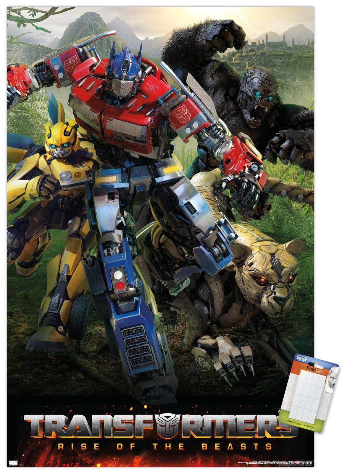 Amazon.com: Hasbro Transformers: Rise of the Beasts - Big 4 Wall Poster ...