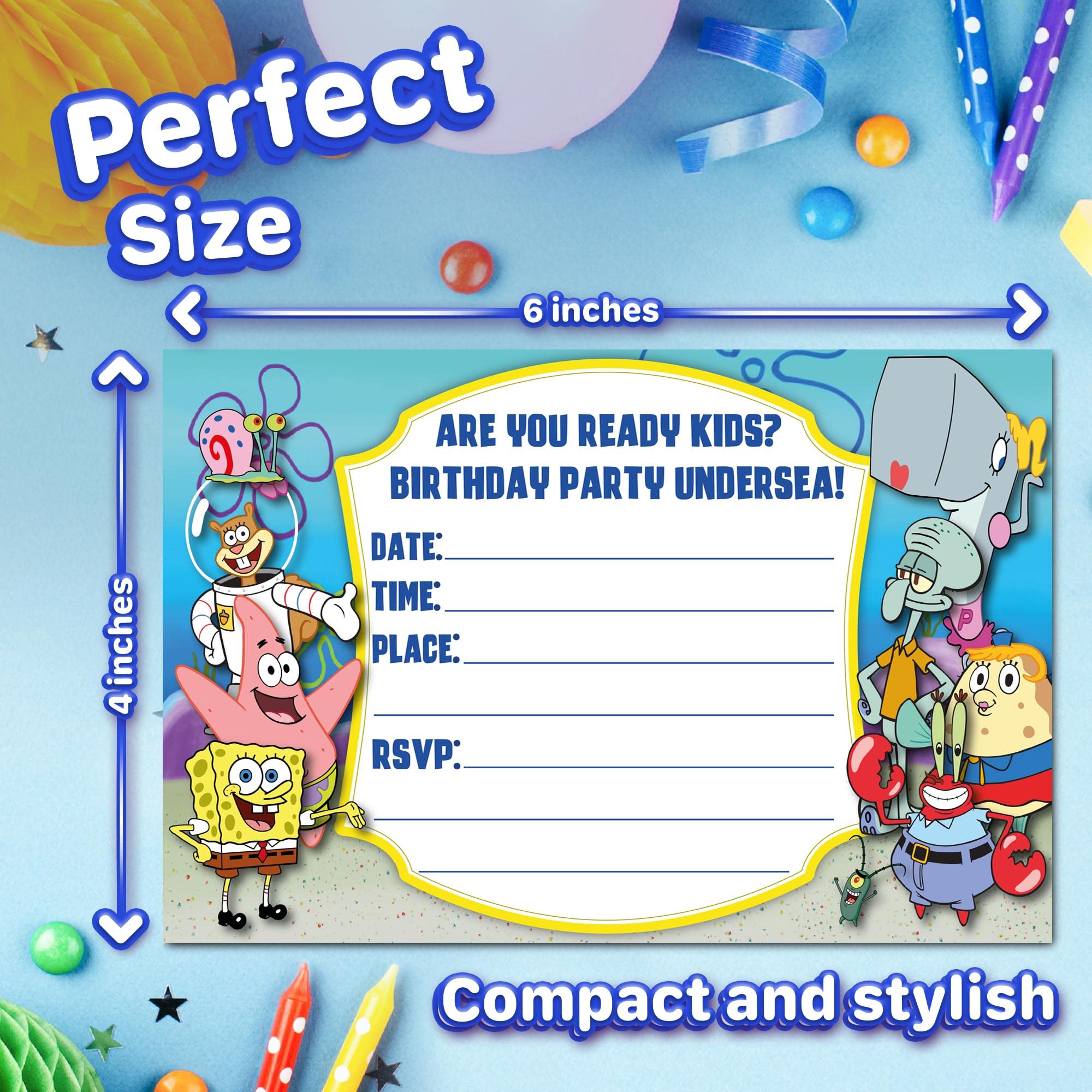 Spongebob Birthday Invitations Templates