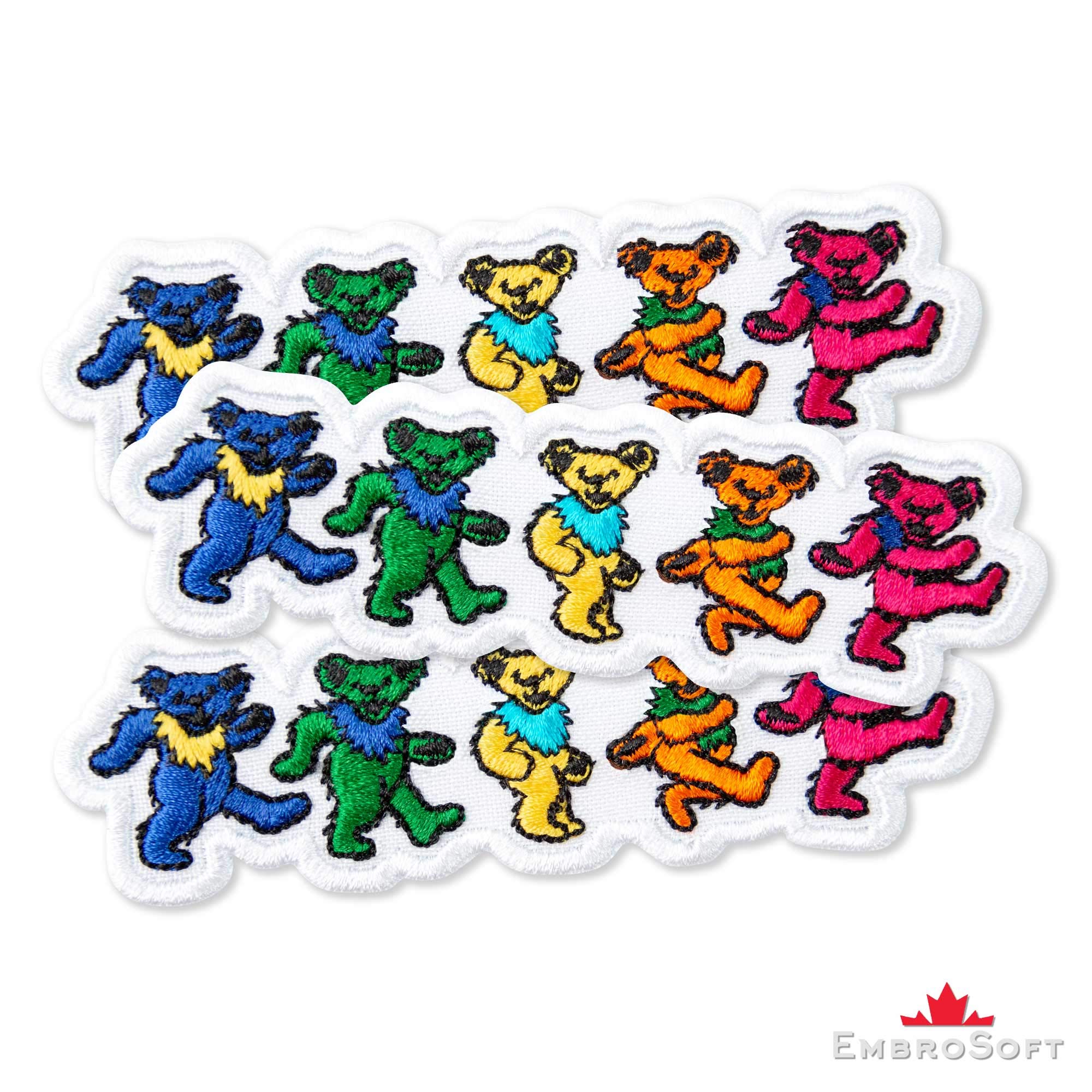 Snapklik.com : Grateful Dancing Bears Music Rock Band Embroidered Back ...