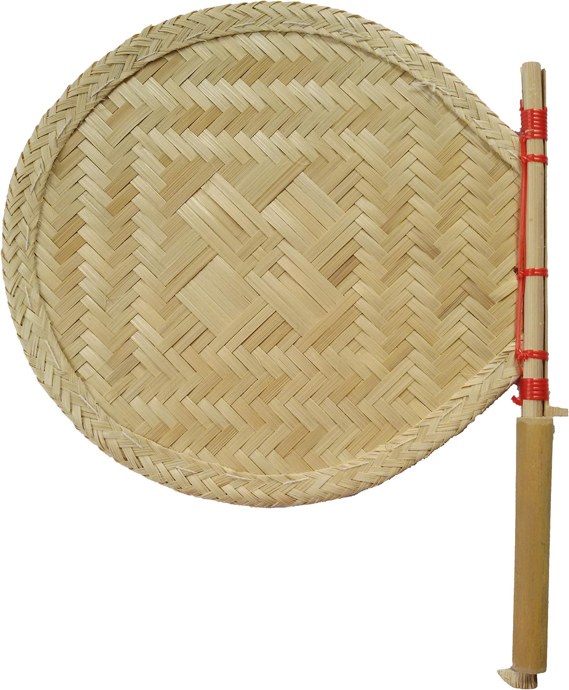 Buy Das Departmental Store Bamboo Made Handicraft Hand Fan with Handle ...