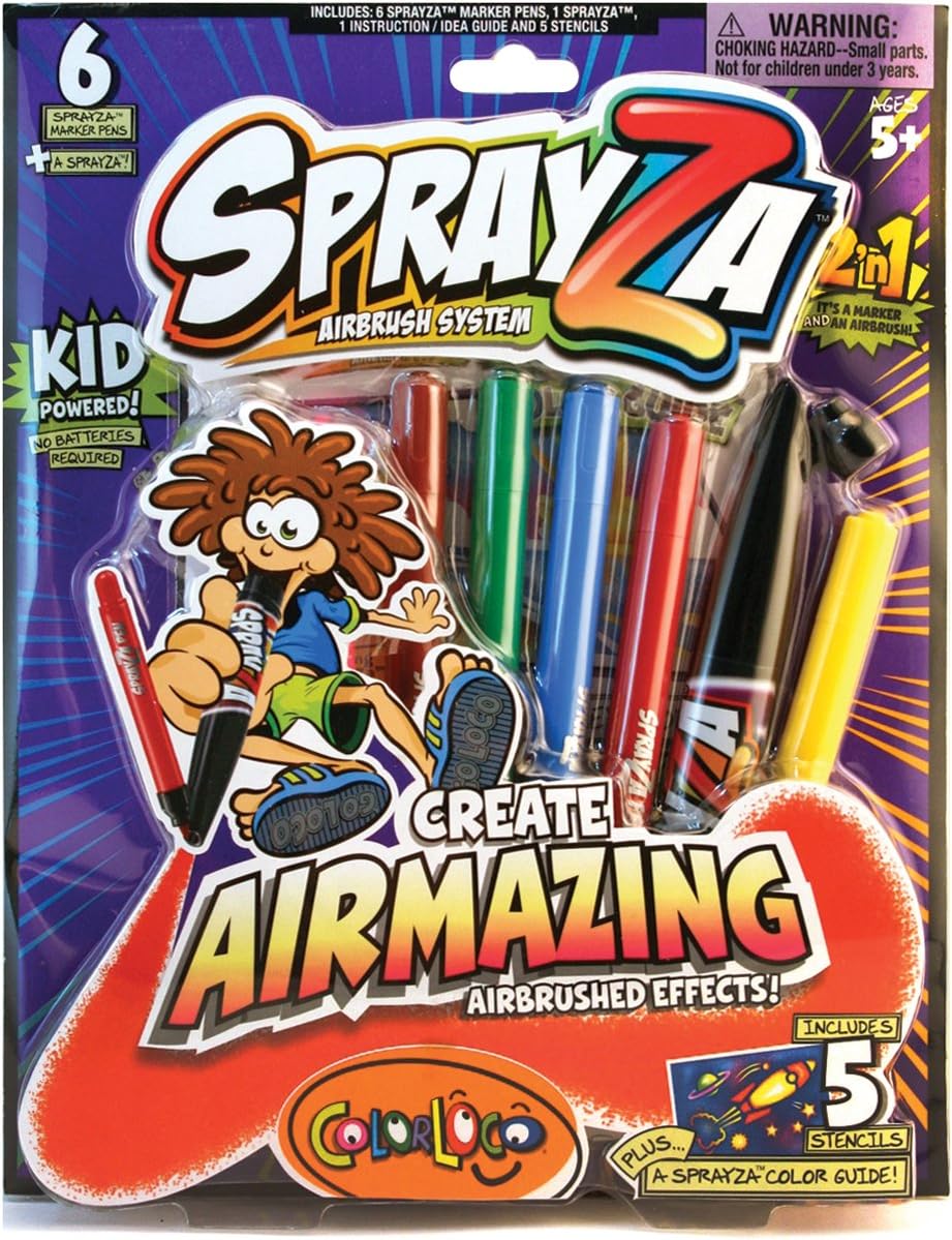 Amazon.com: Giddy Up Sprayza Airbrush Activity Kit , Small : Toys & Games