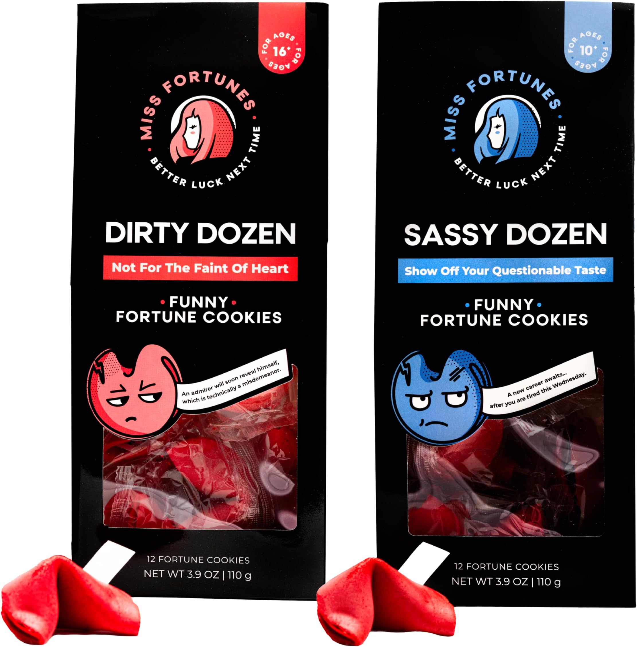 Amazon.com: Miss Fortunes, Funny Fortune Cookies, The Two-Pack Shakur ...