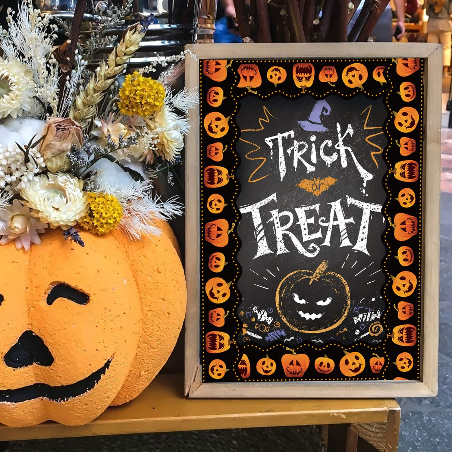 Snapklik.com : Halloween Pumpkin Themed Scalloped Bulletin Board Border ...