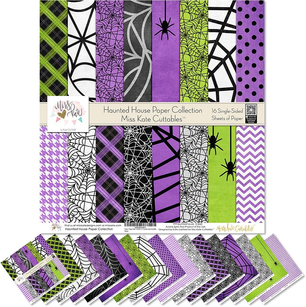 Amazon.com: Pattern Paper Pack - Haunted House - Halloween - Scrapbook ...