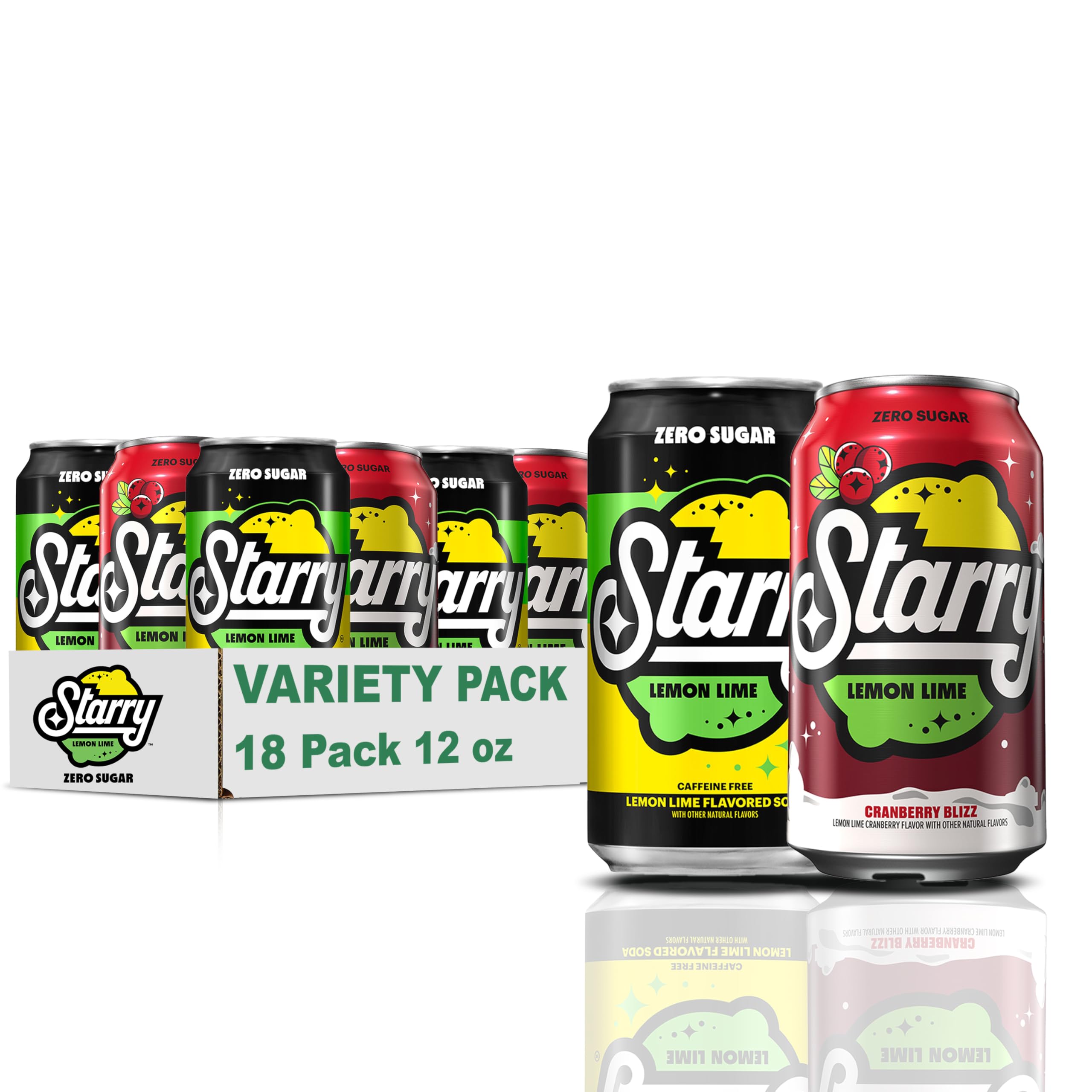 Amazon.com: Starry Zero Sugar Variety Pack, (Starry Zero Sugar, Starry ...