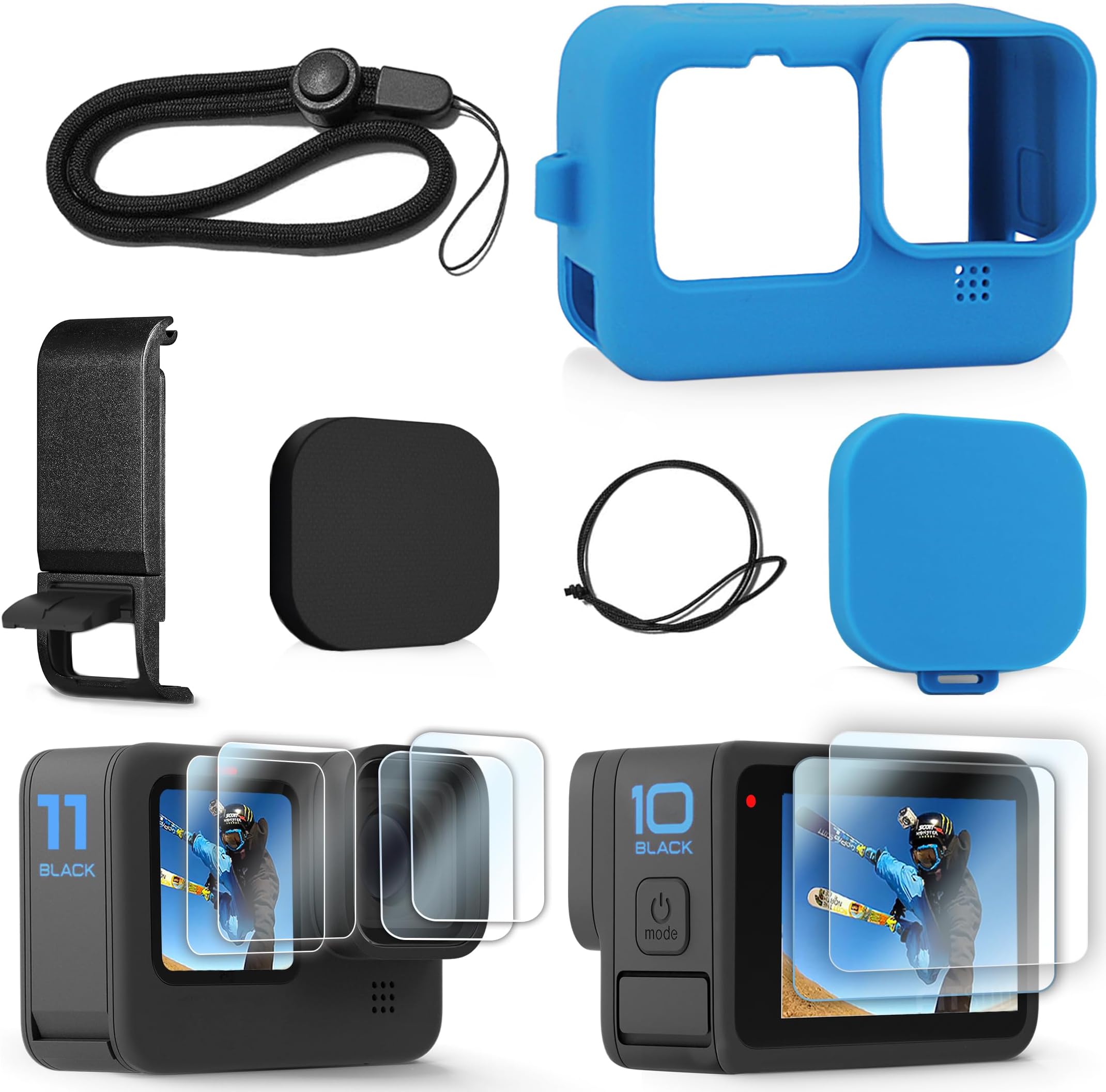 Amazon.com: TELESIN Aluminum Case Metal Cage Protective Frame Housing ...