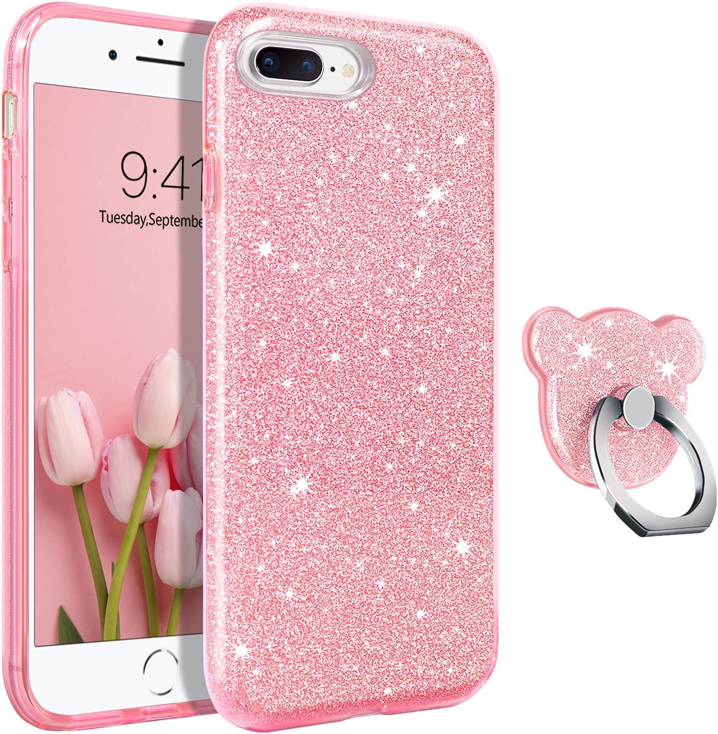 Amazon.com: GUAGUA Compatible with iPhone 8 Plus Case, iPhone 7 Plus ...